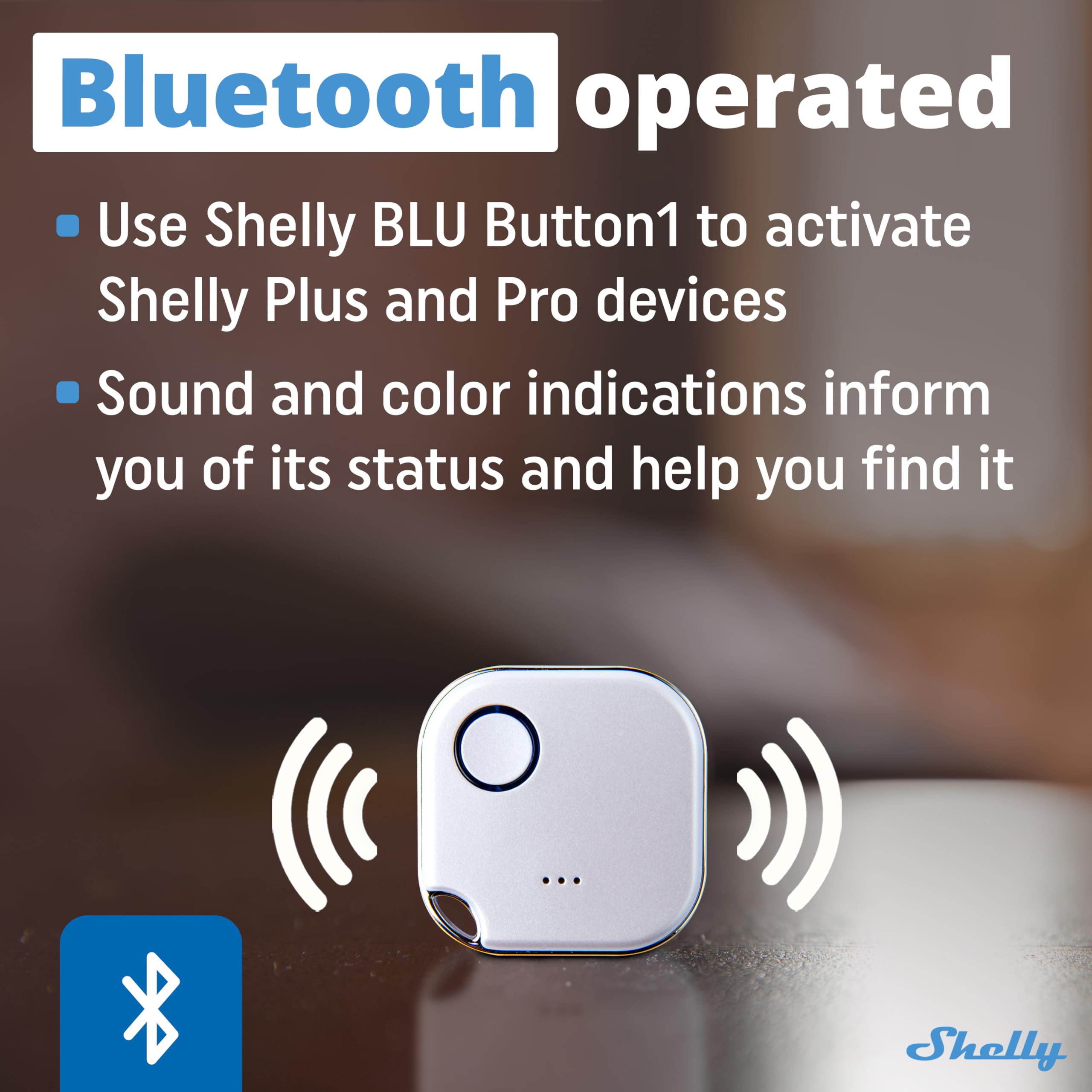 Snapklik.com : BLU Button1 White Bluetooth-Operated Action And Scenes ...
