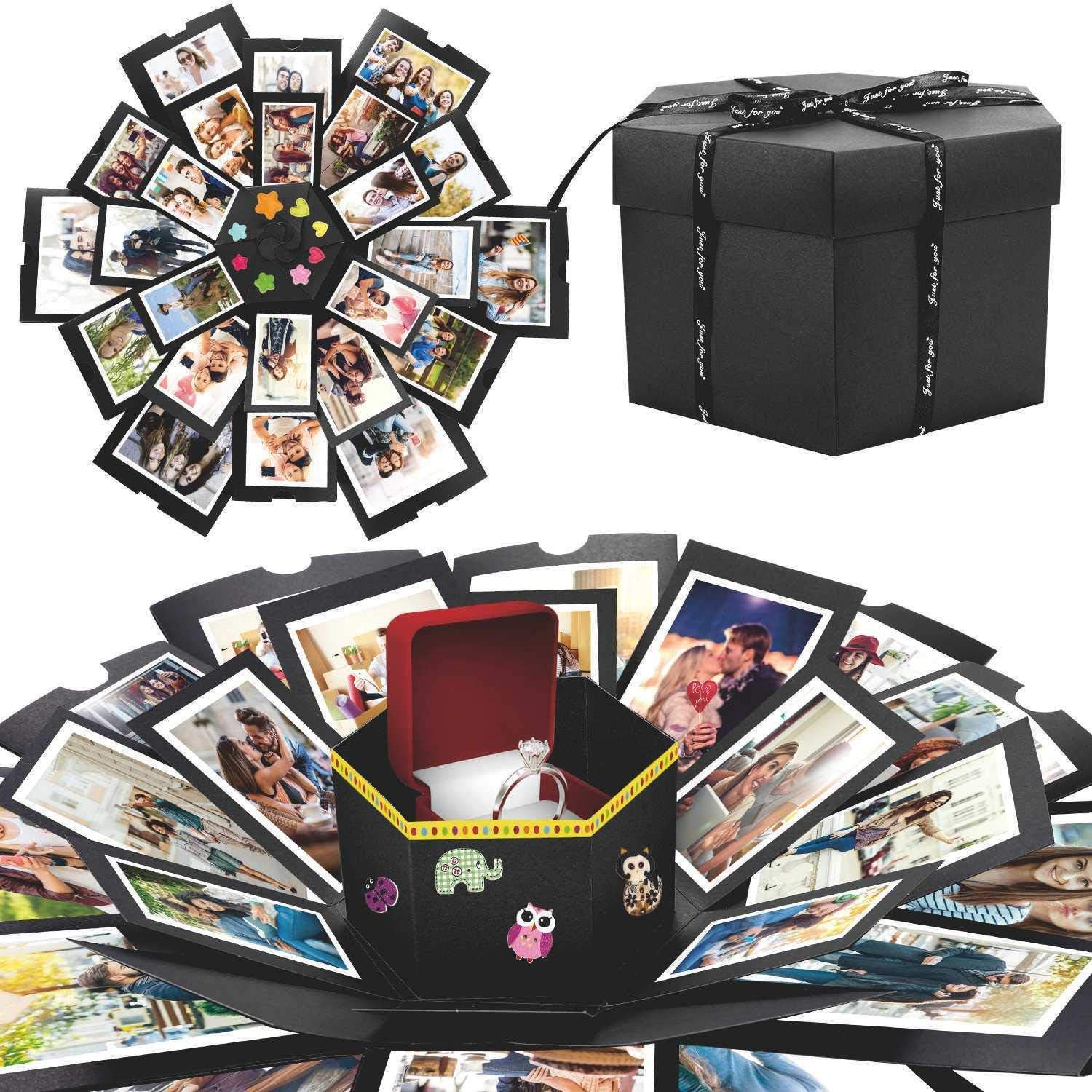 WisFox DIY Explosion Box, Creative DIY handmade Surprise Explosion Gift ...