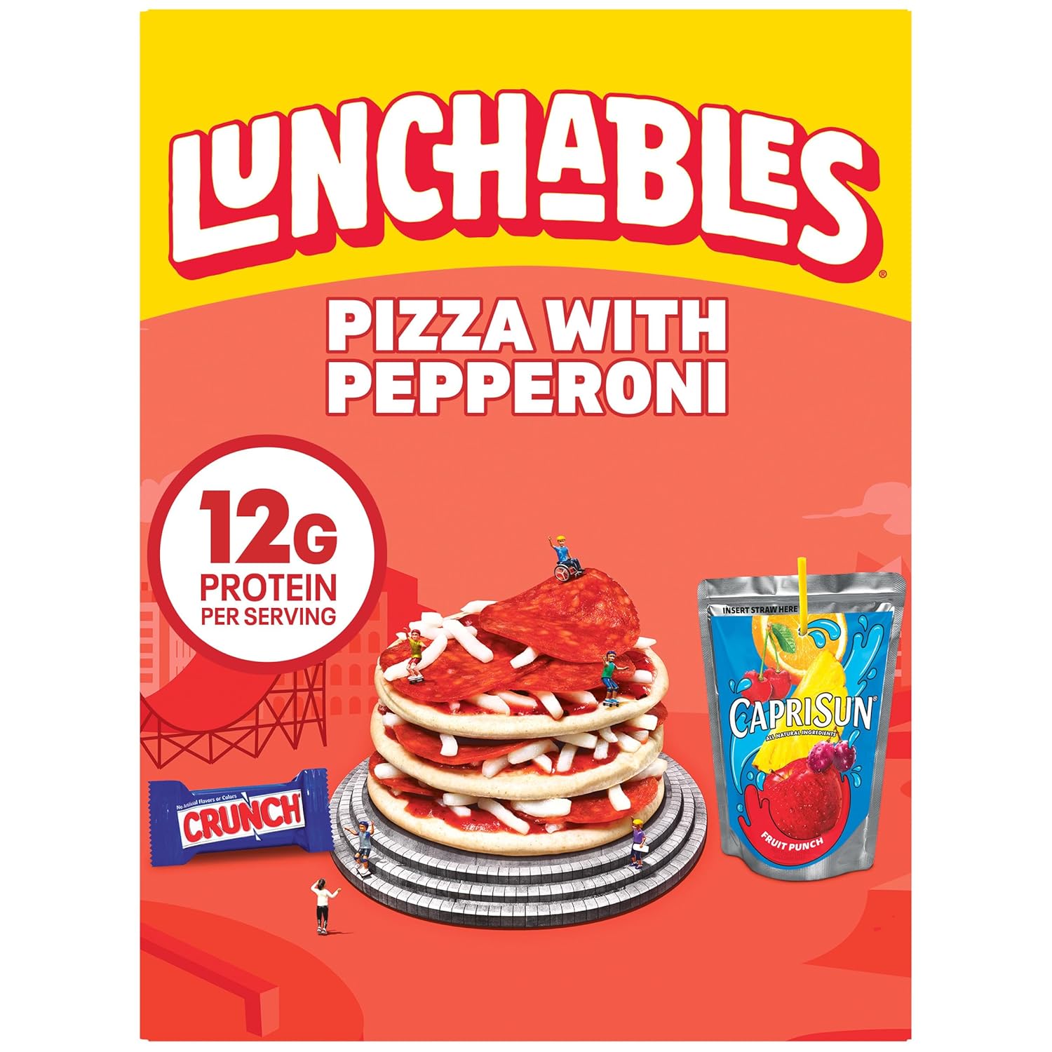 Amazon.com: Lunchables Pepperoni Pizza with Capri Sun Fruit Punch and ...