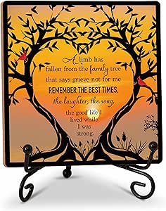 Amazon.com: Remembrance Desk Decor, Sympathy Gifts for Family Loss Of ...