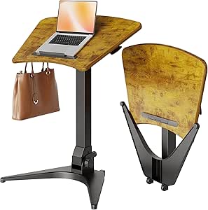 Amazon.com: Claiks Mobile Standing Desk, Portable Rolling Sit-Stand ...