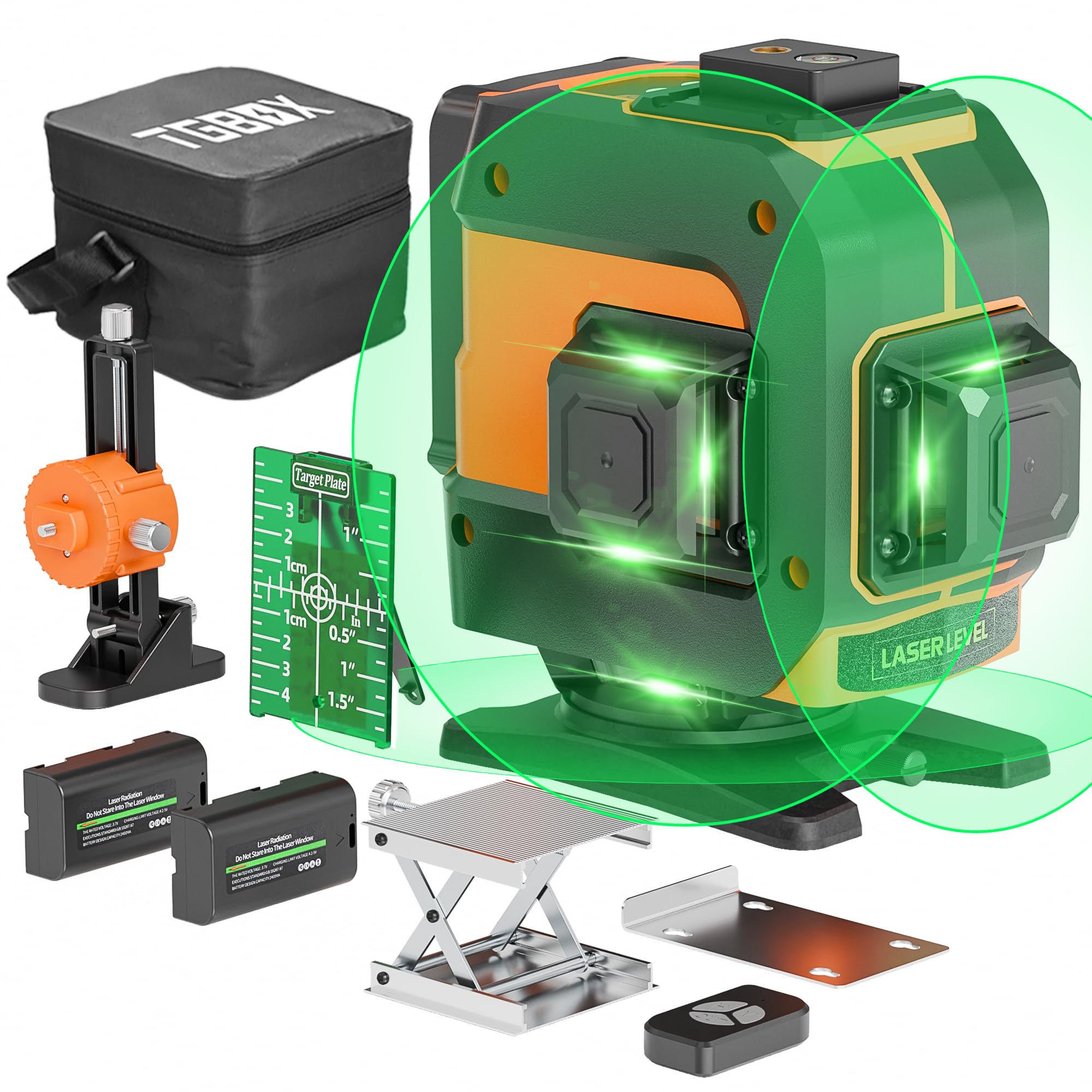 TGBOX Laser Level, 12 Lines Laser Level 360 Self Leveling for ...