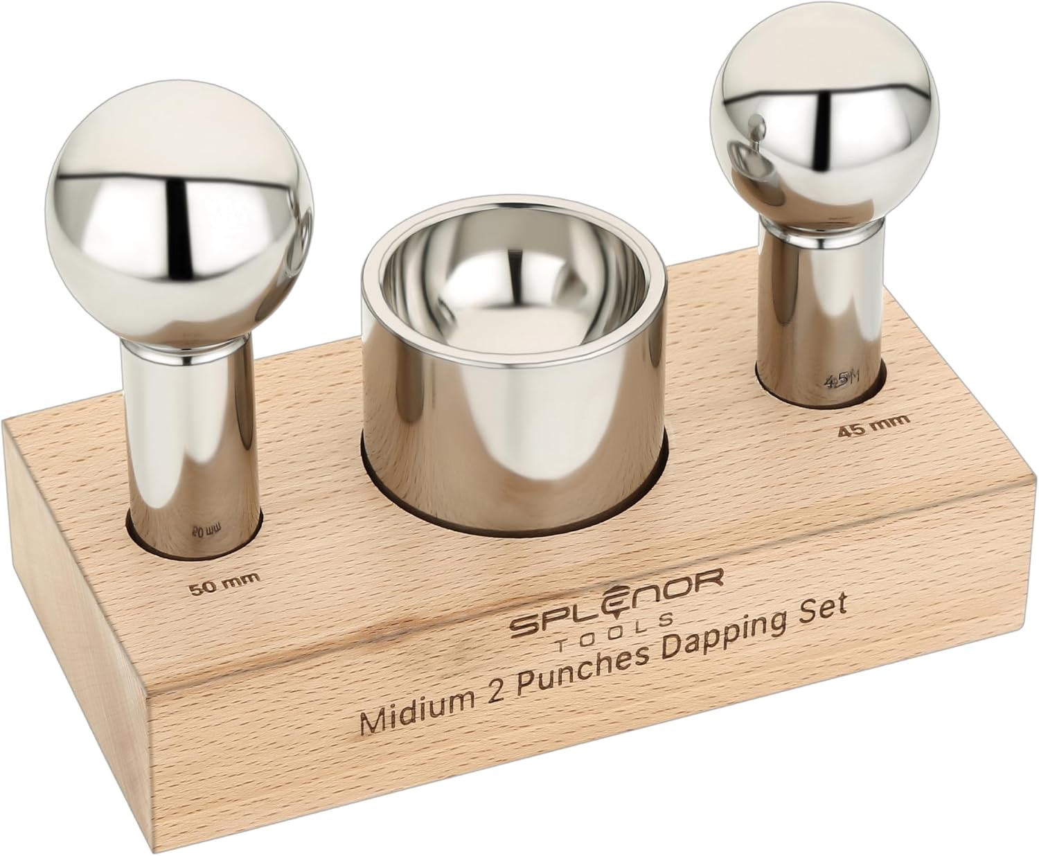 Amazon.com: Splenor Tools Steel Dapping Block and Dapping Punch Set ...