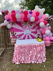 Amazon.com: Pink Dog Birthday Party Decorations, Paw Theme Party ...
