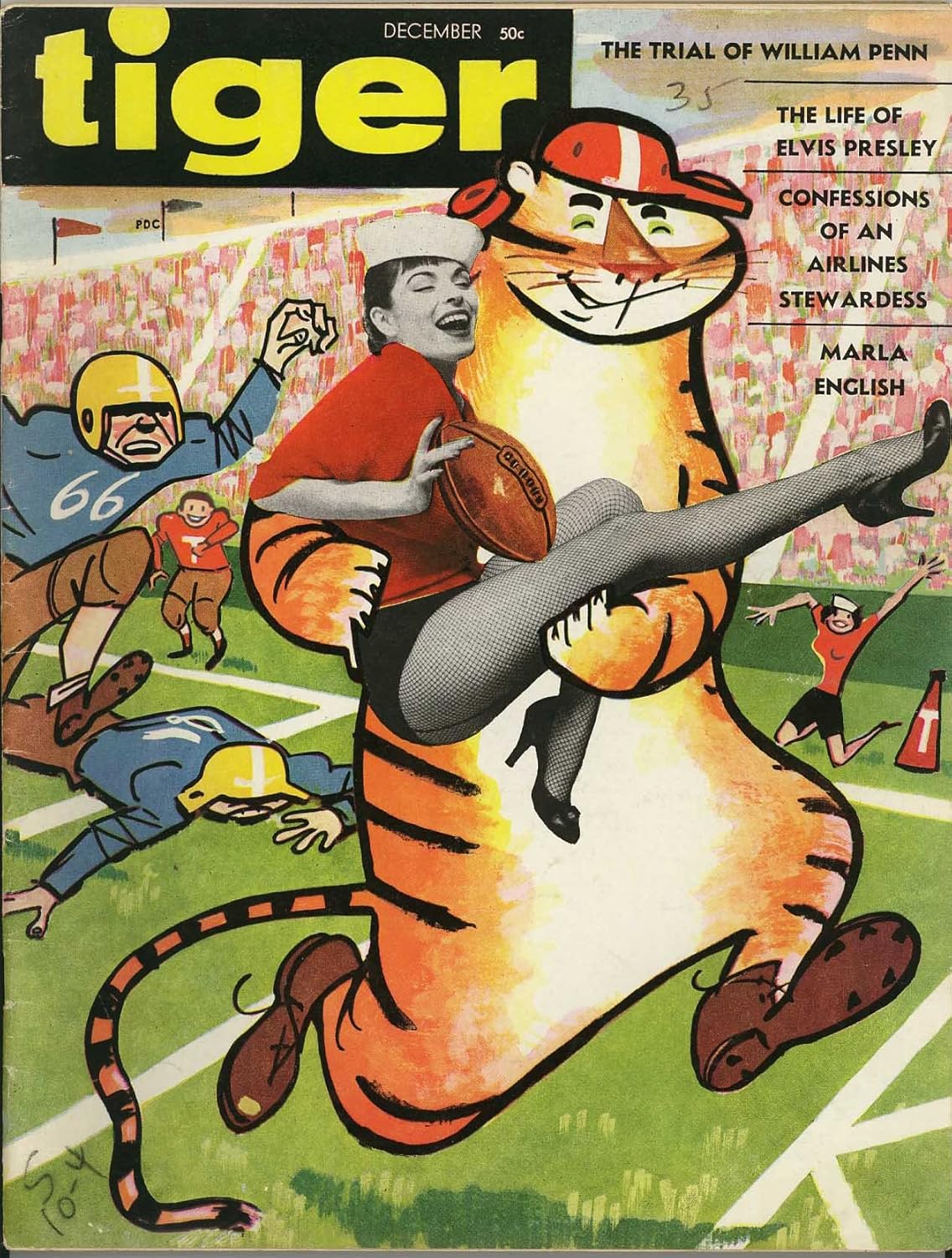 Tiger Pin-Up Magazine - December 1956 - Early Playboy Clone With ...