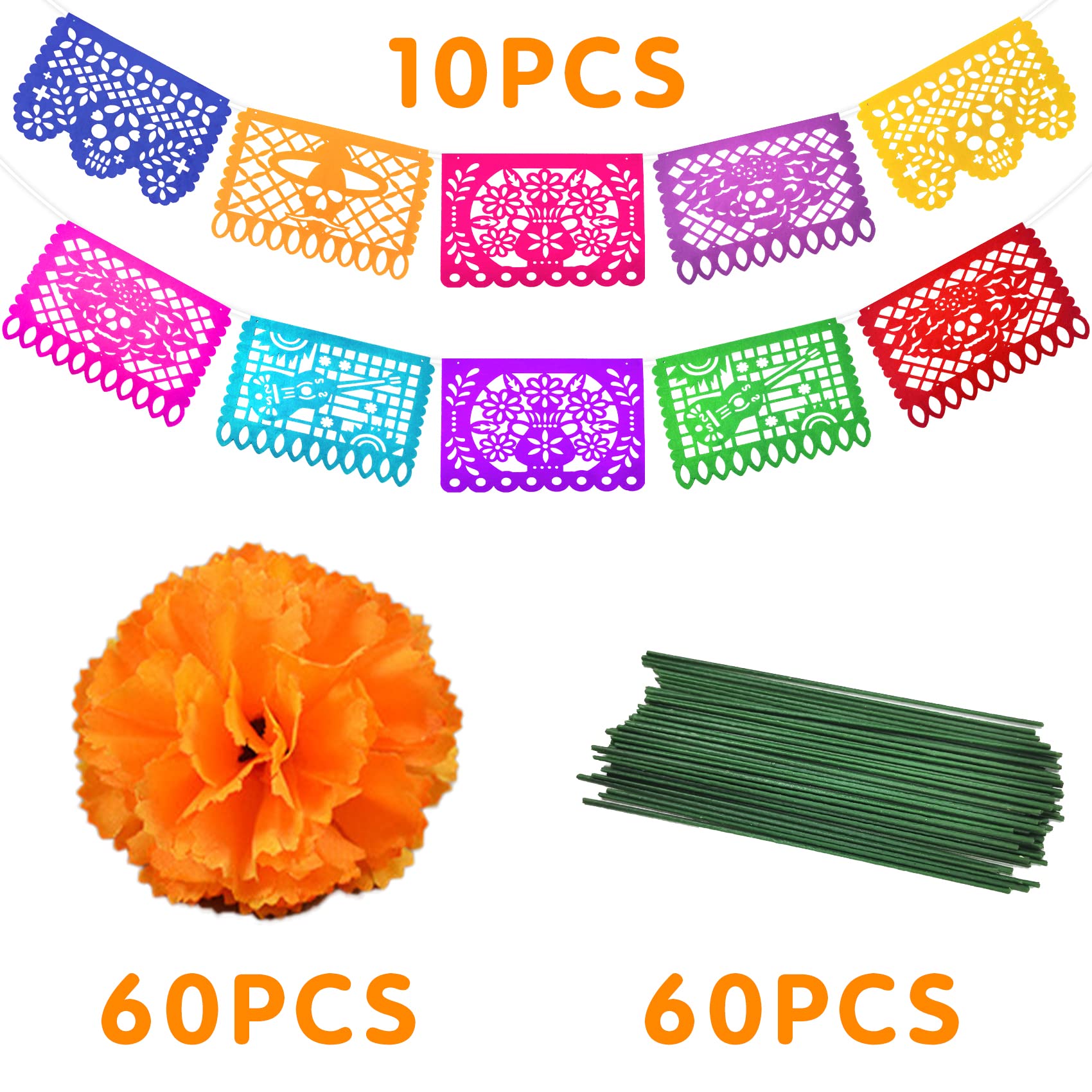 Snapklik.com : Day Of The Dead Decorations Mexican Party Banners ...