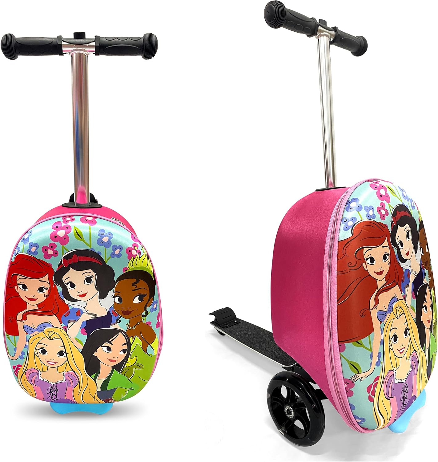 Amazon.com | Disney Princess Kids 19” Suitcase Scooter – Boys and Girls ...