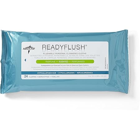 Amazon.com: Medline ReadyFlush Biodegradable Flushable Personal ...