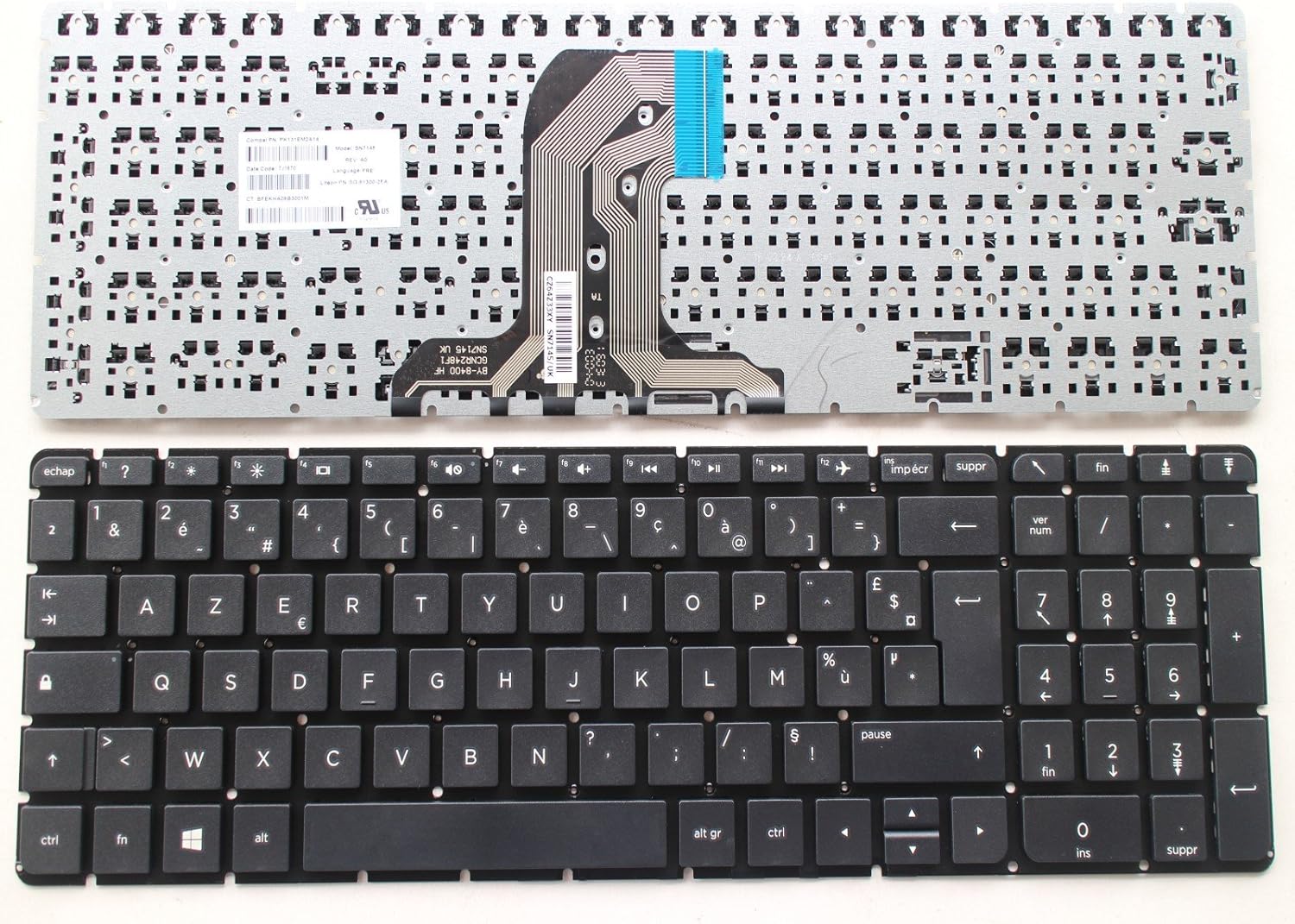 AZERTY Français Clavier pour HP Pavilion 250 G4; 255 G4; 250 G5; 255 G5 ...