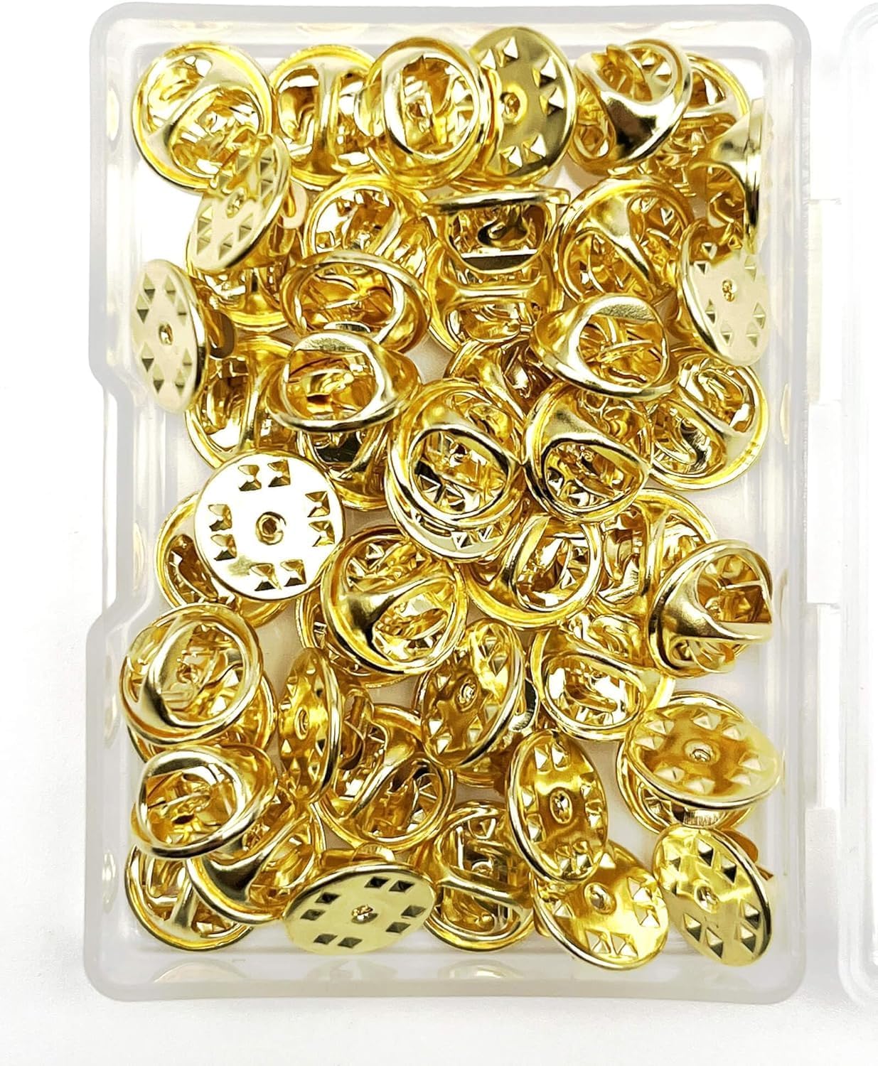 Amazon.com: BEADNOVA 50PCS Butterfly Clutch Metal Pin Backs Pin ...