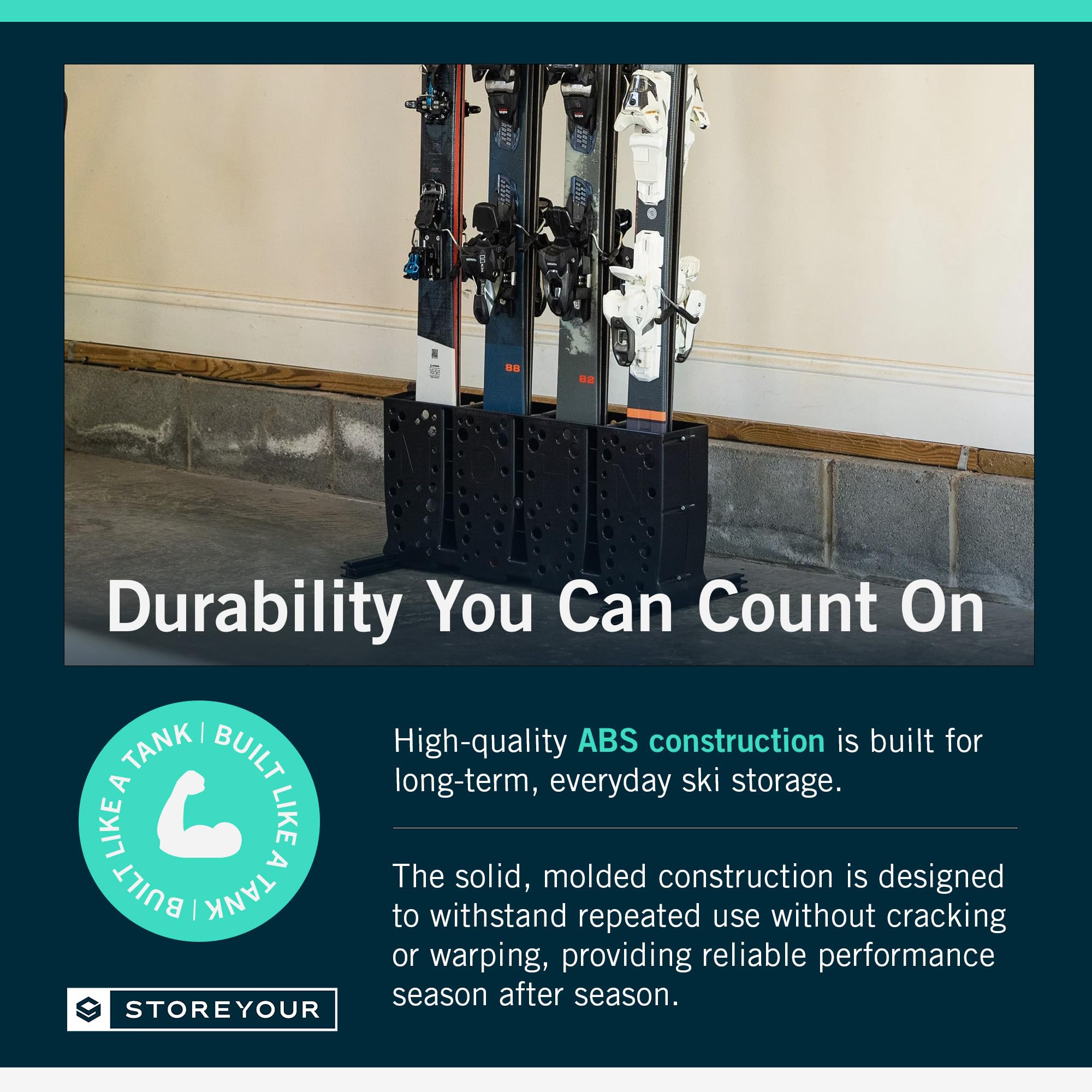Amazon.co.jp: StoreYourBoard Telluride スキー収納ラック - 自立式