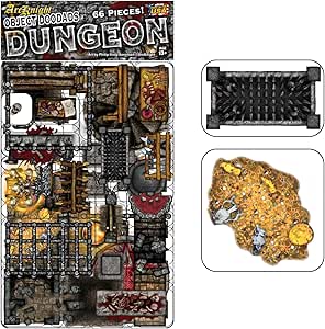 Amazon.com: Dungeons - 66pc Double-Sided Dungeon & Terrain Pieces for Starters & Masters Alike ...