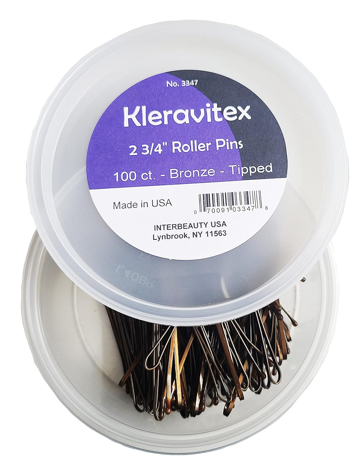 Kleravitex Pinzas de pelo Bobby jumbo de 2.75 pulgadas, con punta de ...