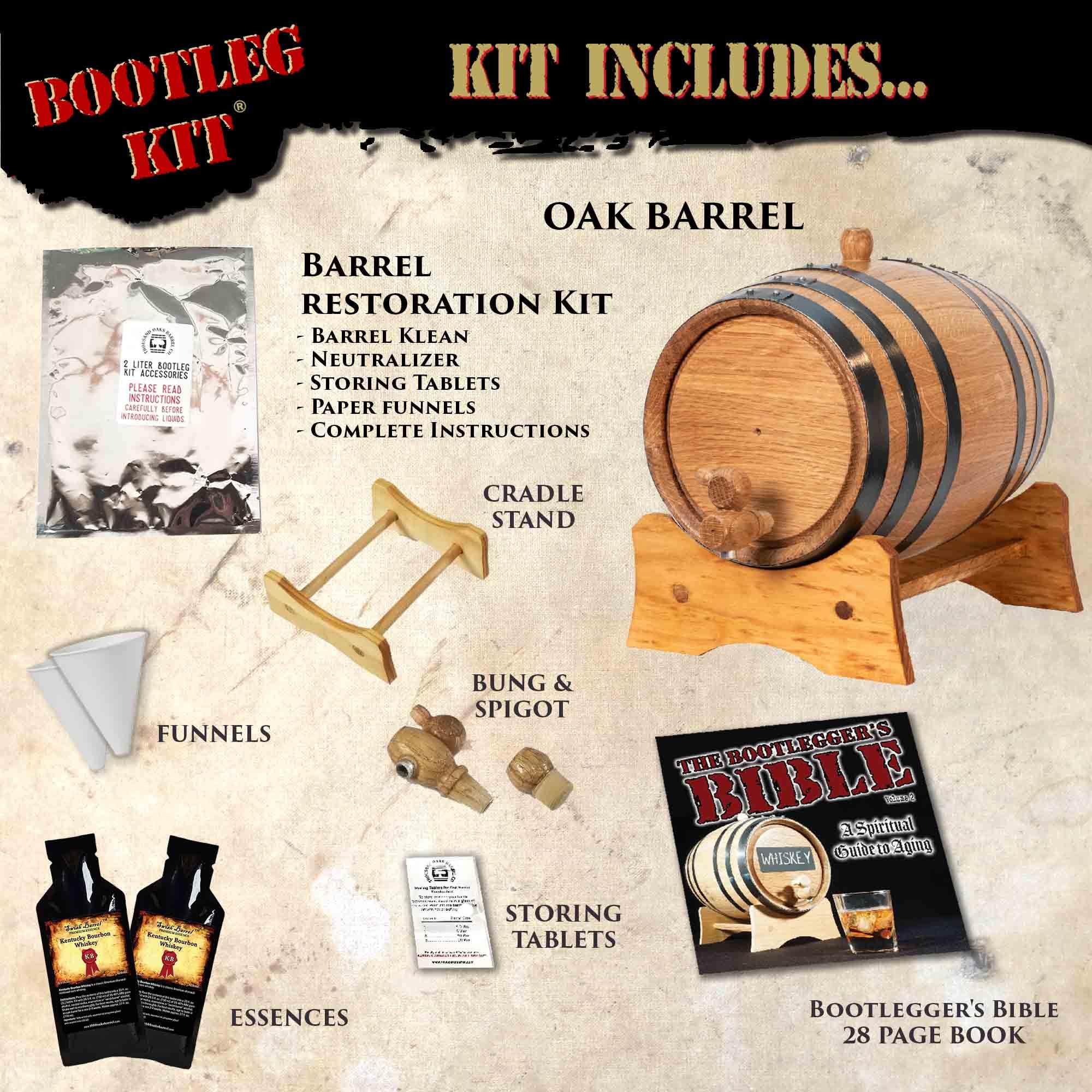 Mini Whiskey Making Kit Blanton's Miniature Bourbon 50ml 3 Pack Shot