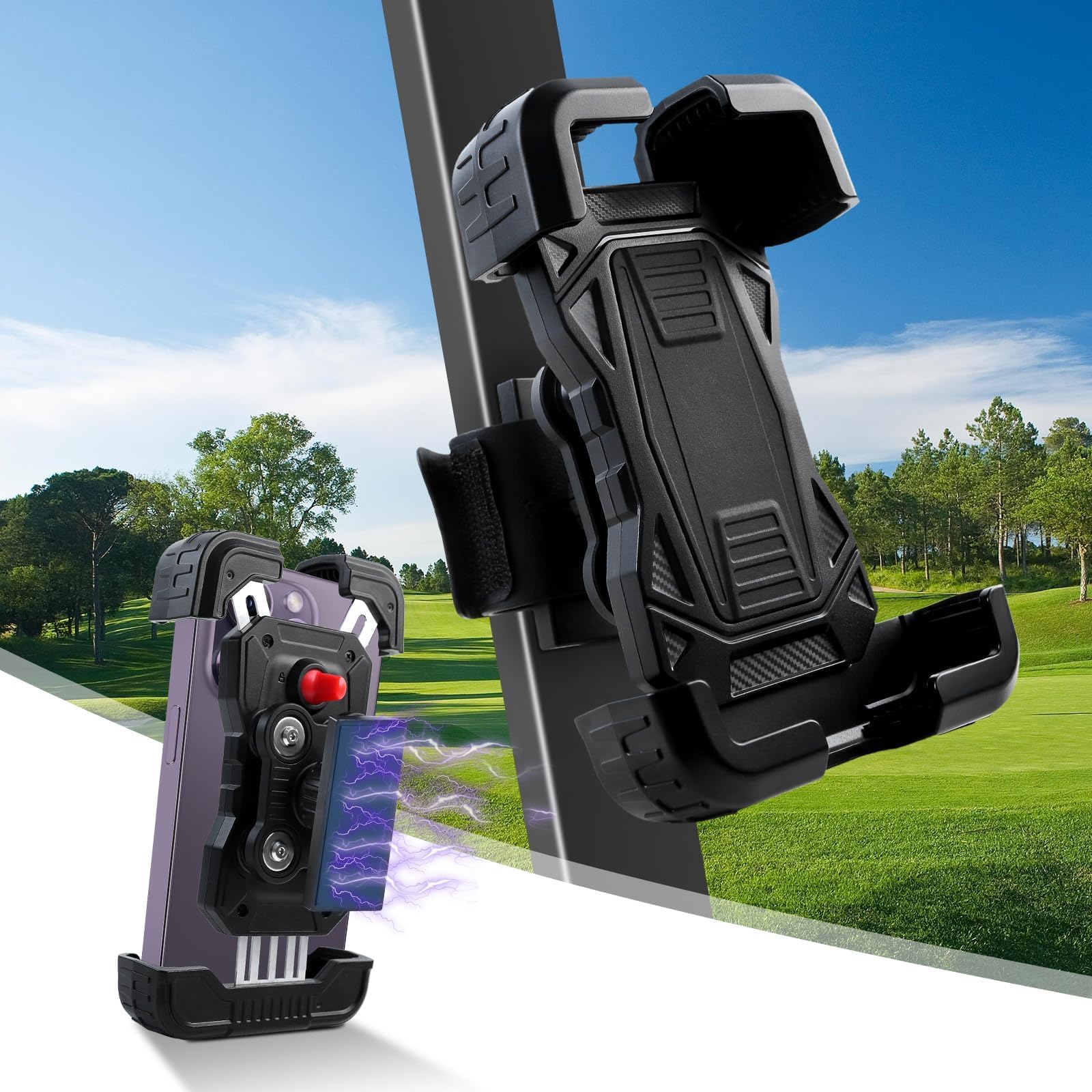 Amazon.com: Golf Cart Phone Holder Mount Magnetic Fit EZGO/Club Car ...