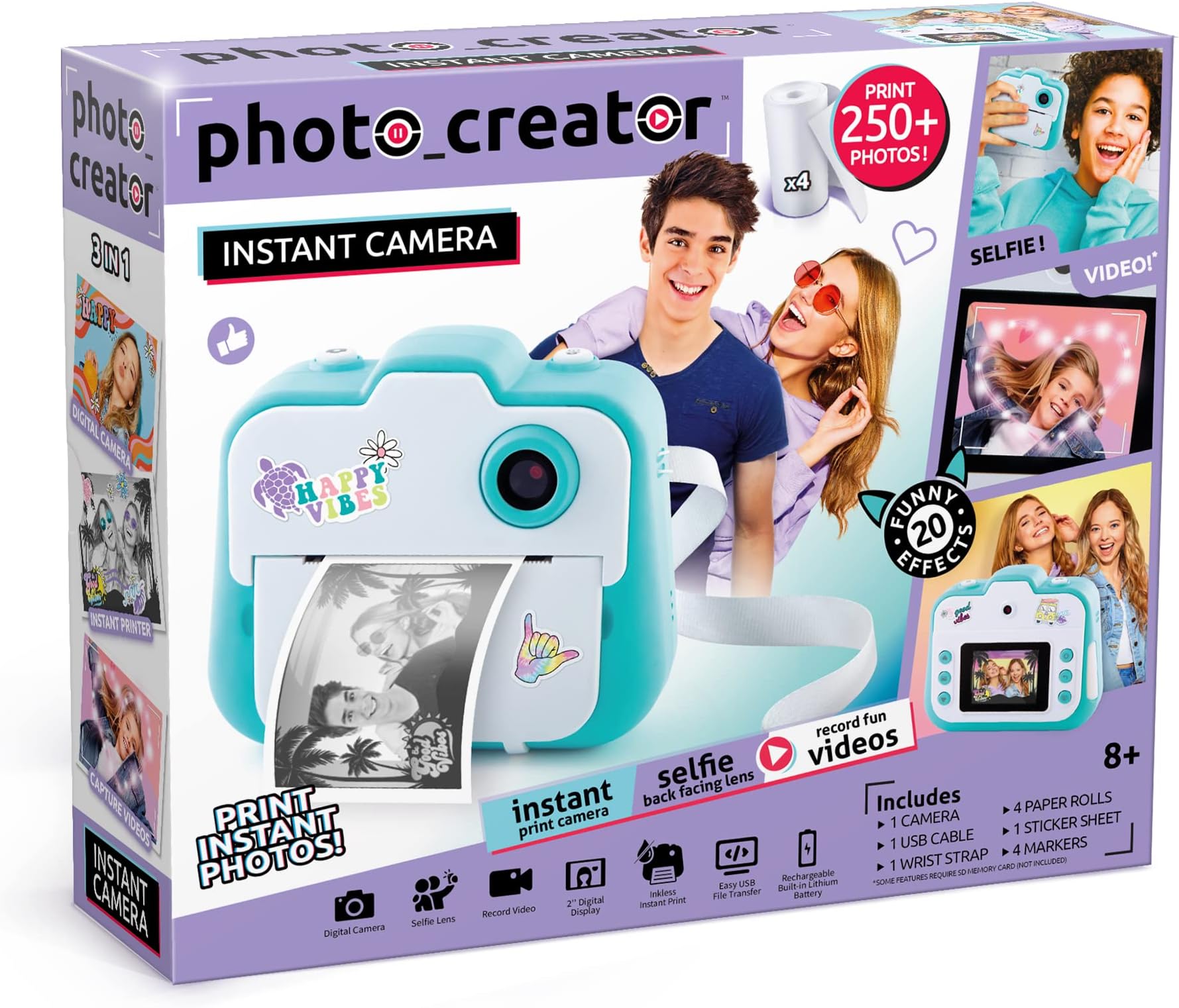 Amazon.com: VTech KidiZoom PrintCam, High-Definition Digital Camera for ...