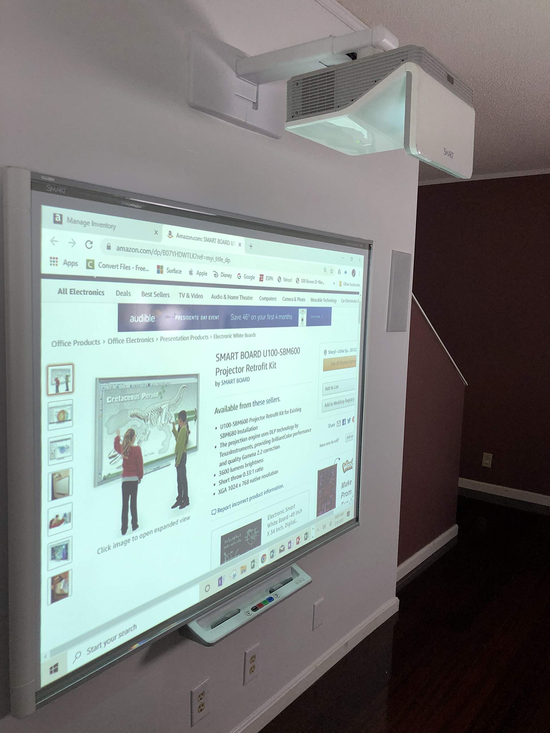 Electronic Whiteboard SBM680 with Projector Combo (Smart Board SBM680 ...