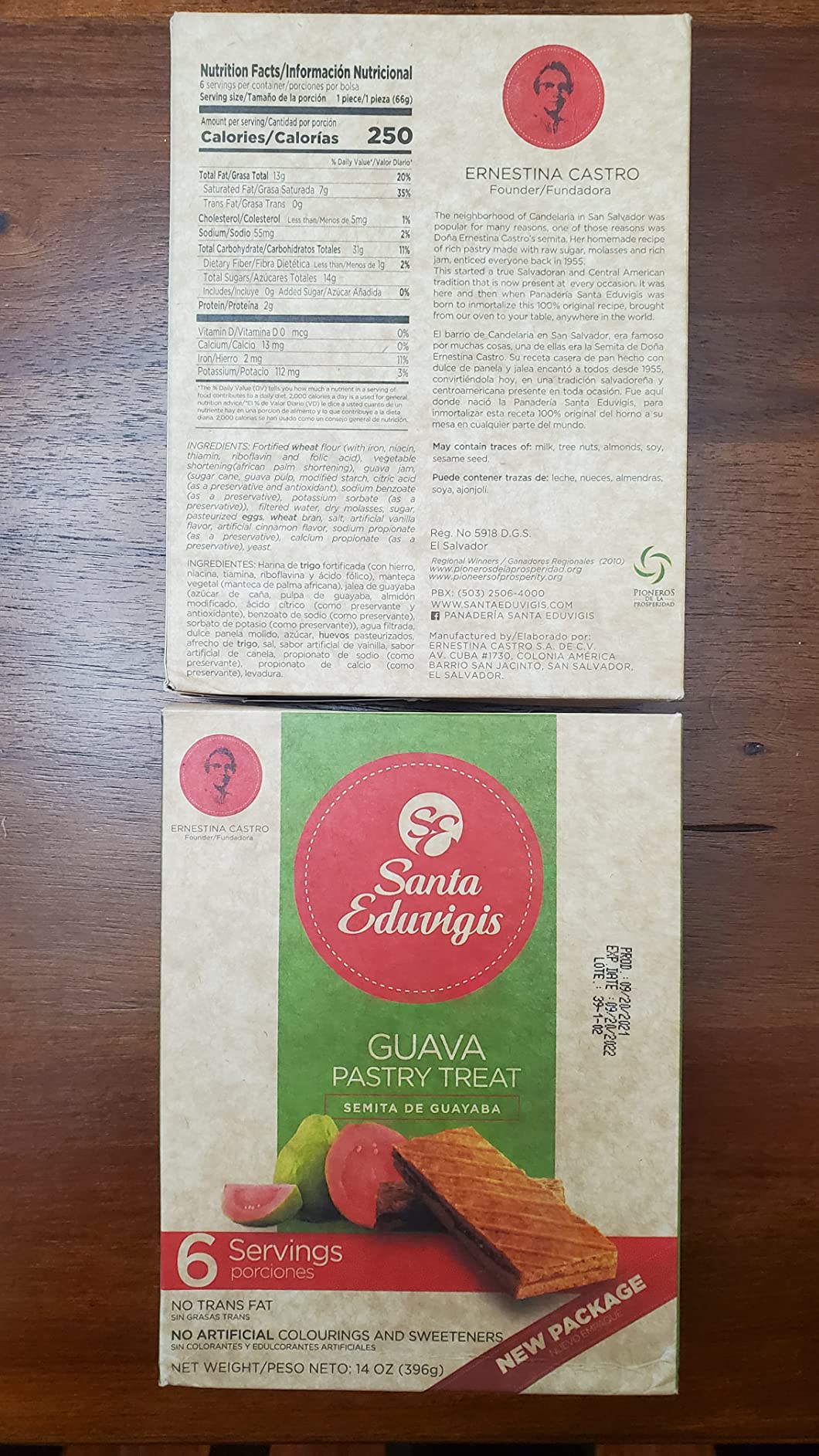 Amazon.com: SANTA EDUVIGIS Pan Dulce Semita Salvadoreña (Semita de ...