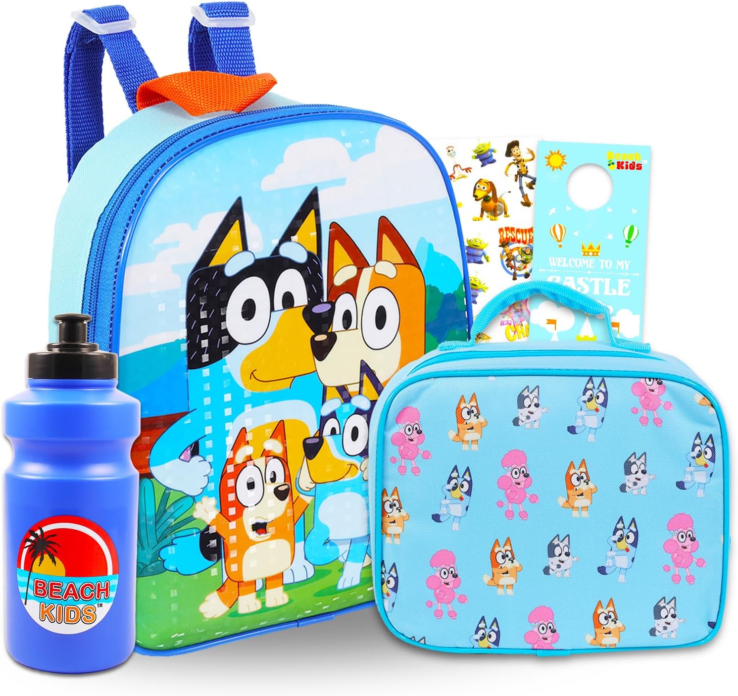Amazon.com: Disney Bluey Backpack and Lunch Box Set - Bluey Backpack ...