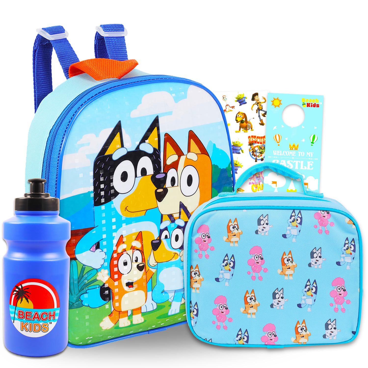 Amazon.com: Disney Bluey - Juego de mochila y lonchera – Paquete de ...