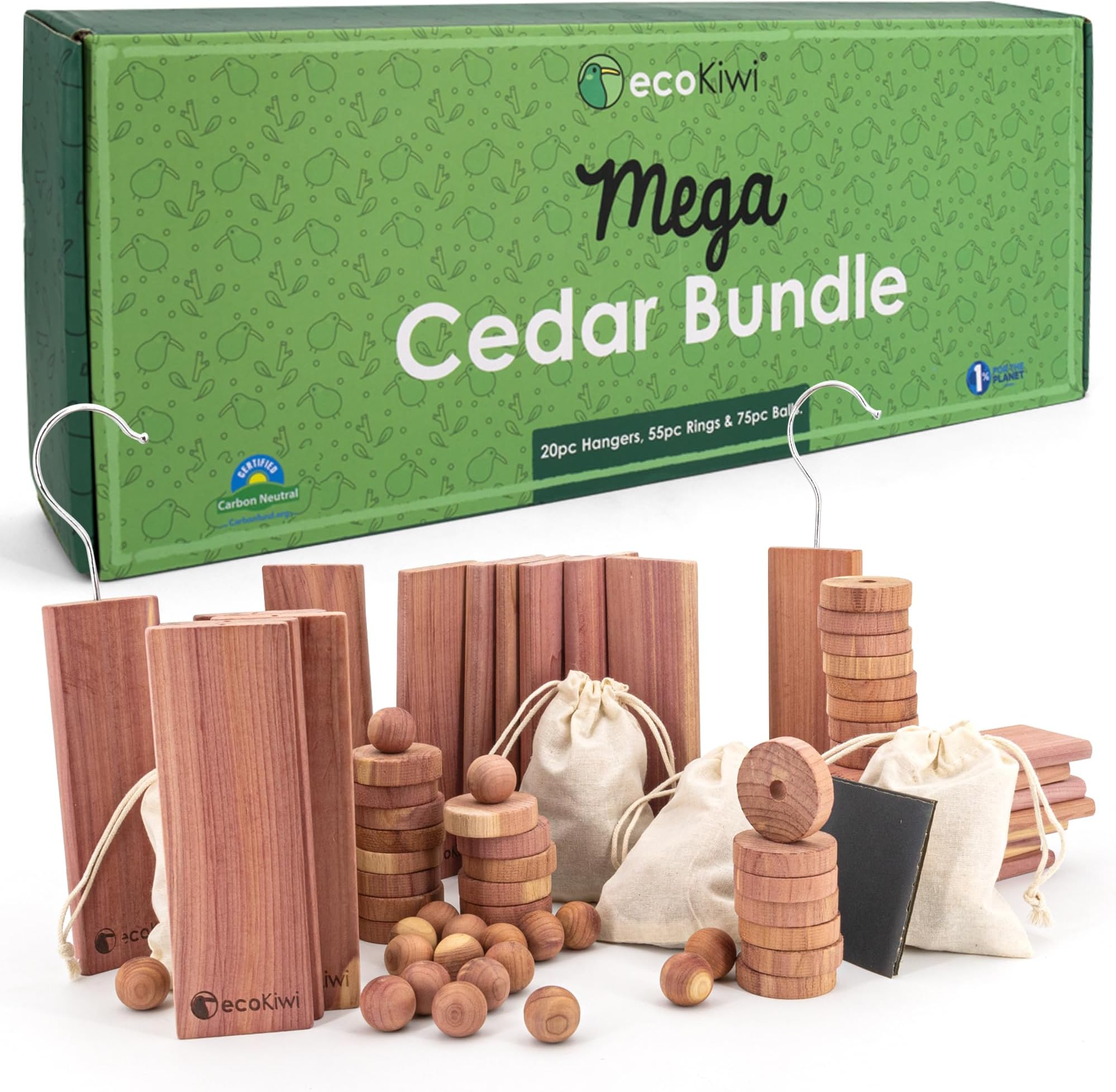Amazon.com: ecoKiwi Cedar Blocks for Clothes Storage Mega Bundle Box ...