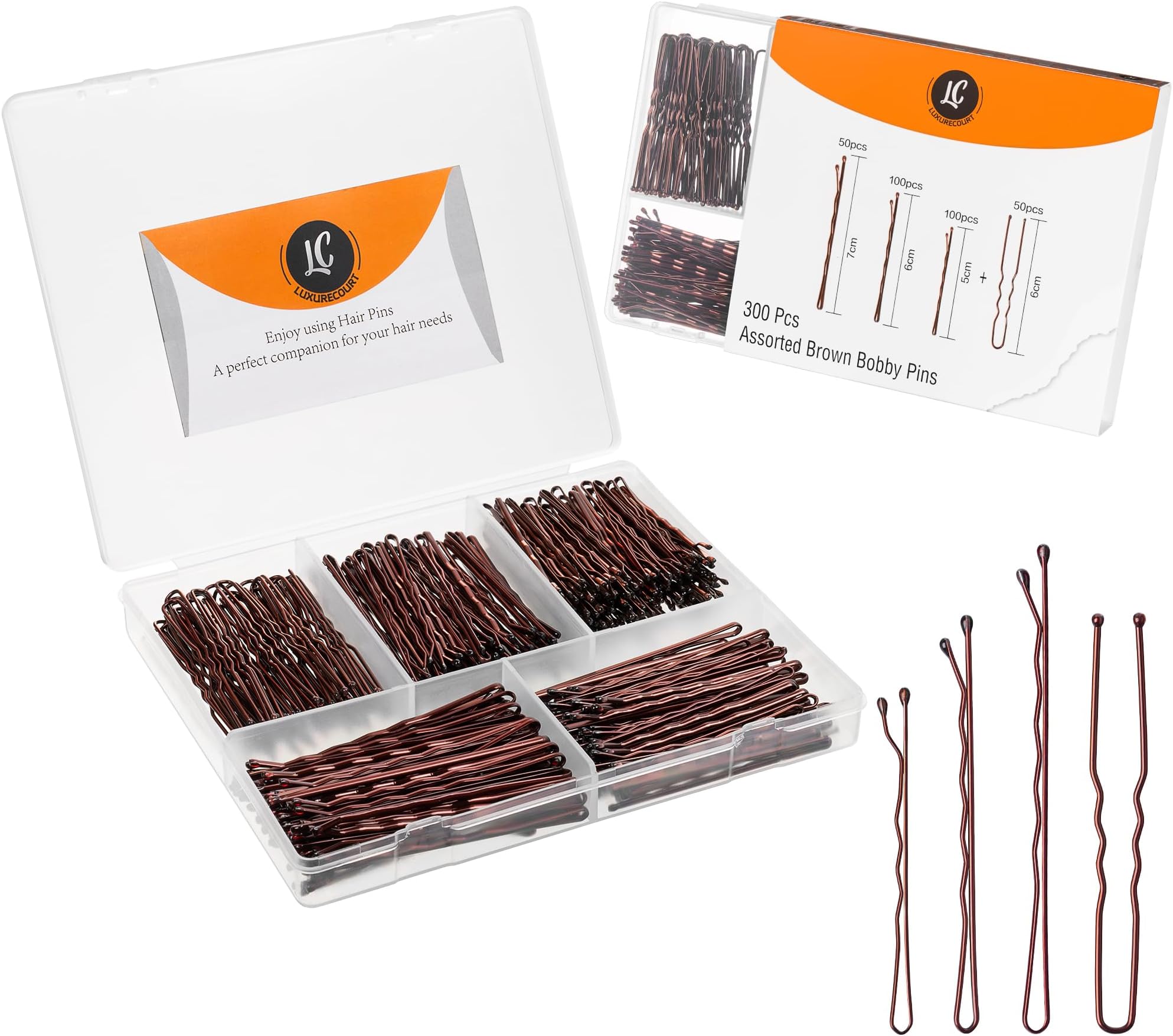 Amazon.com : Salon Care Professional Supreme Black Bobby Pins 720 Count ...