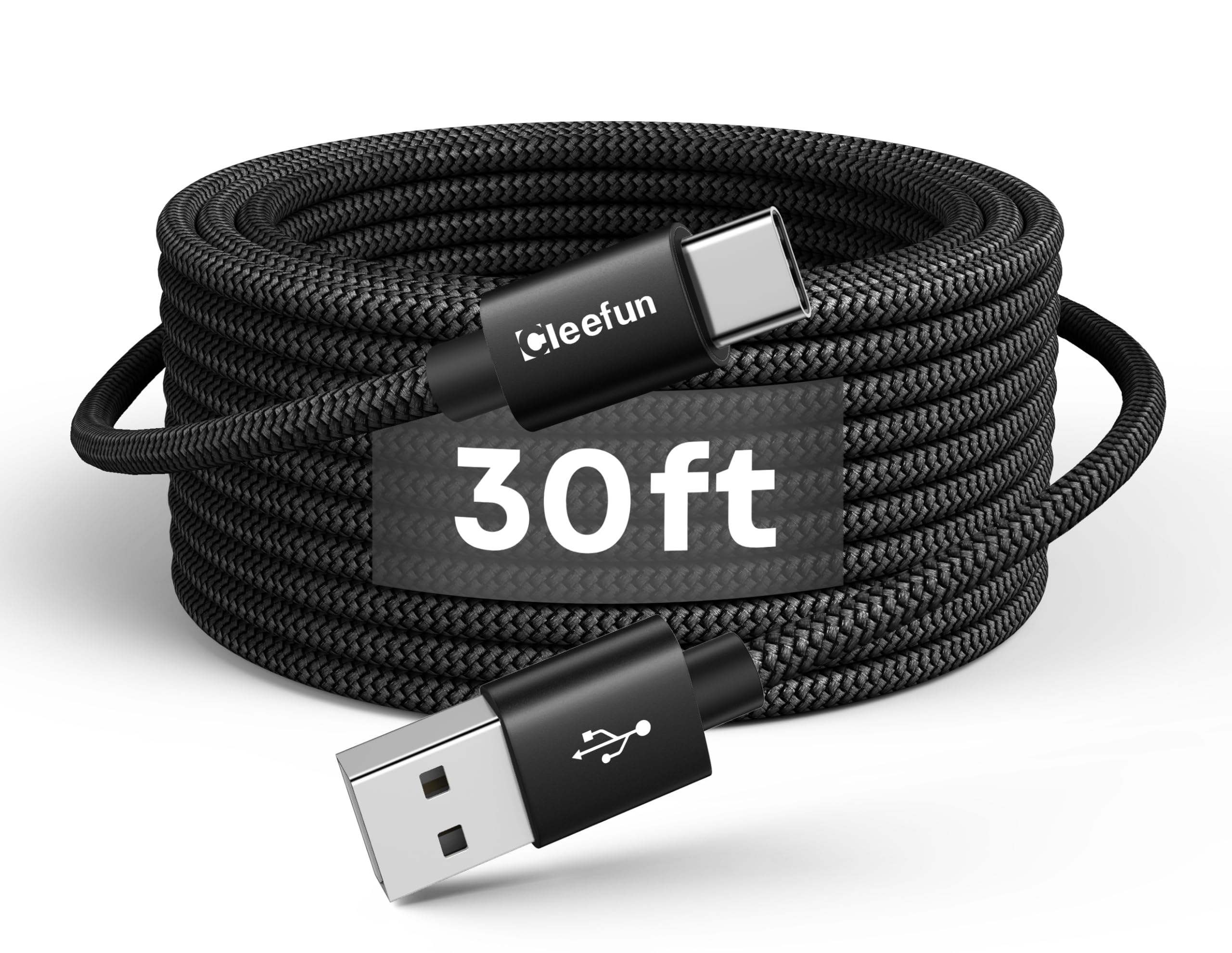 [ 30ft/9m ] Extra Long USB C Cable, USB to USB C Cable Power Cord, USB ...