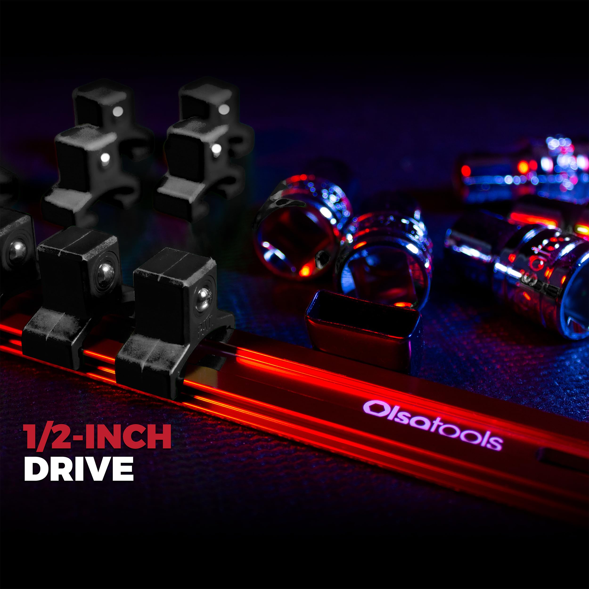 Snapklik.com : Olsa Tools Black Spring-Loaded Ball Bearing Socket Clips ...