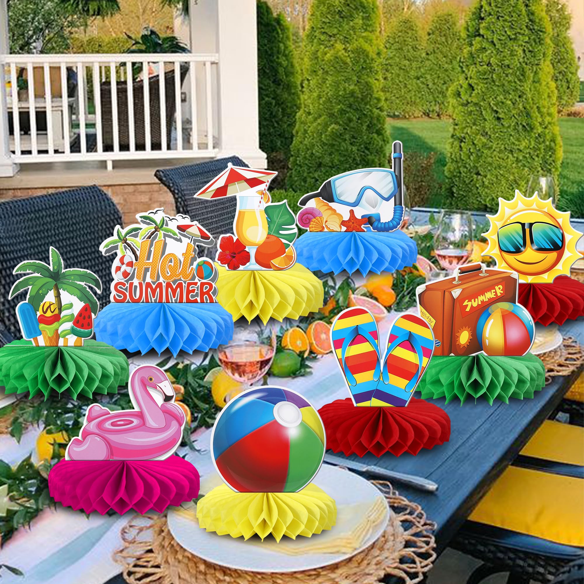 Pool Party Table Decorations Amazon.com: Swimming Party Honeycomb