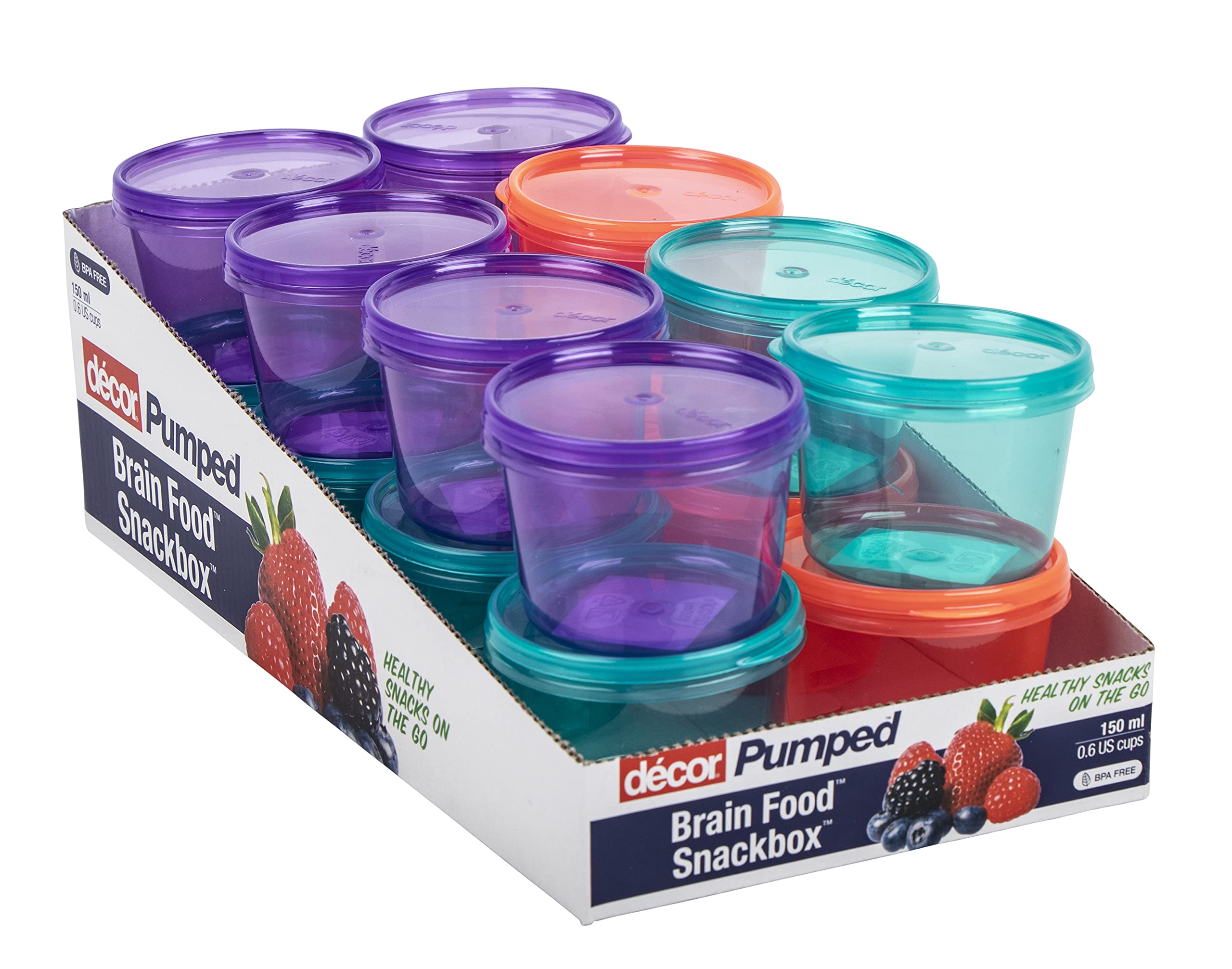 Decor Snack Box Round 150 ml Capacity, Assorted: Containers: Amazon.com.au