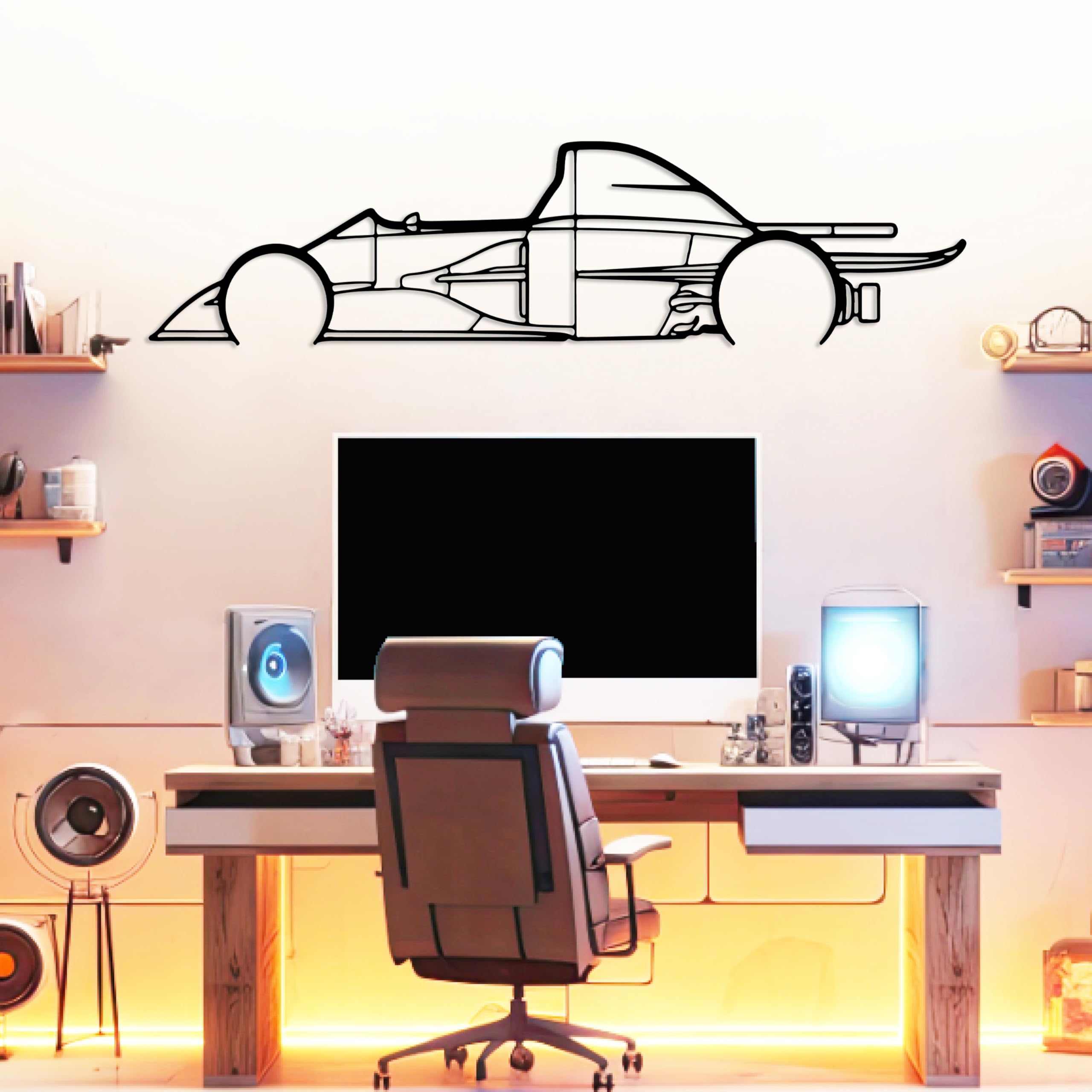 Amazon.com: DecoSoul Formula 1 Metal Wall Art, F1 Race Car Metal ...