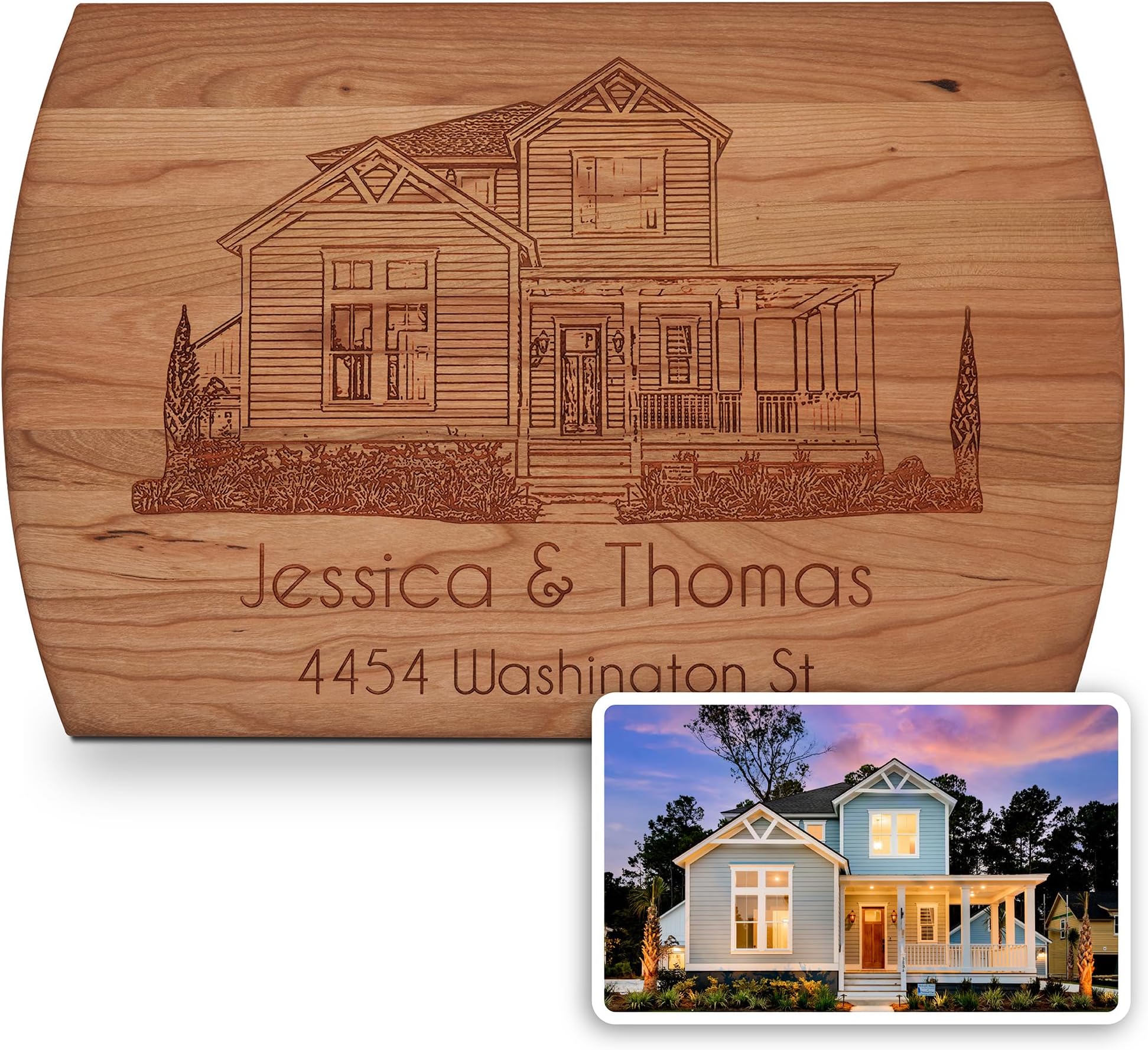 Amazon.com: Blue Ridge Mountain Gifts Personalized Cutting Board ...
