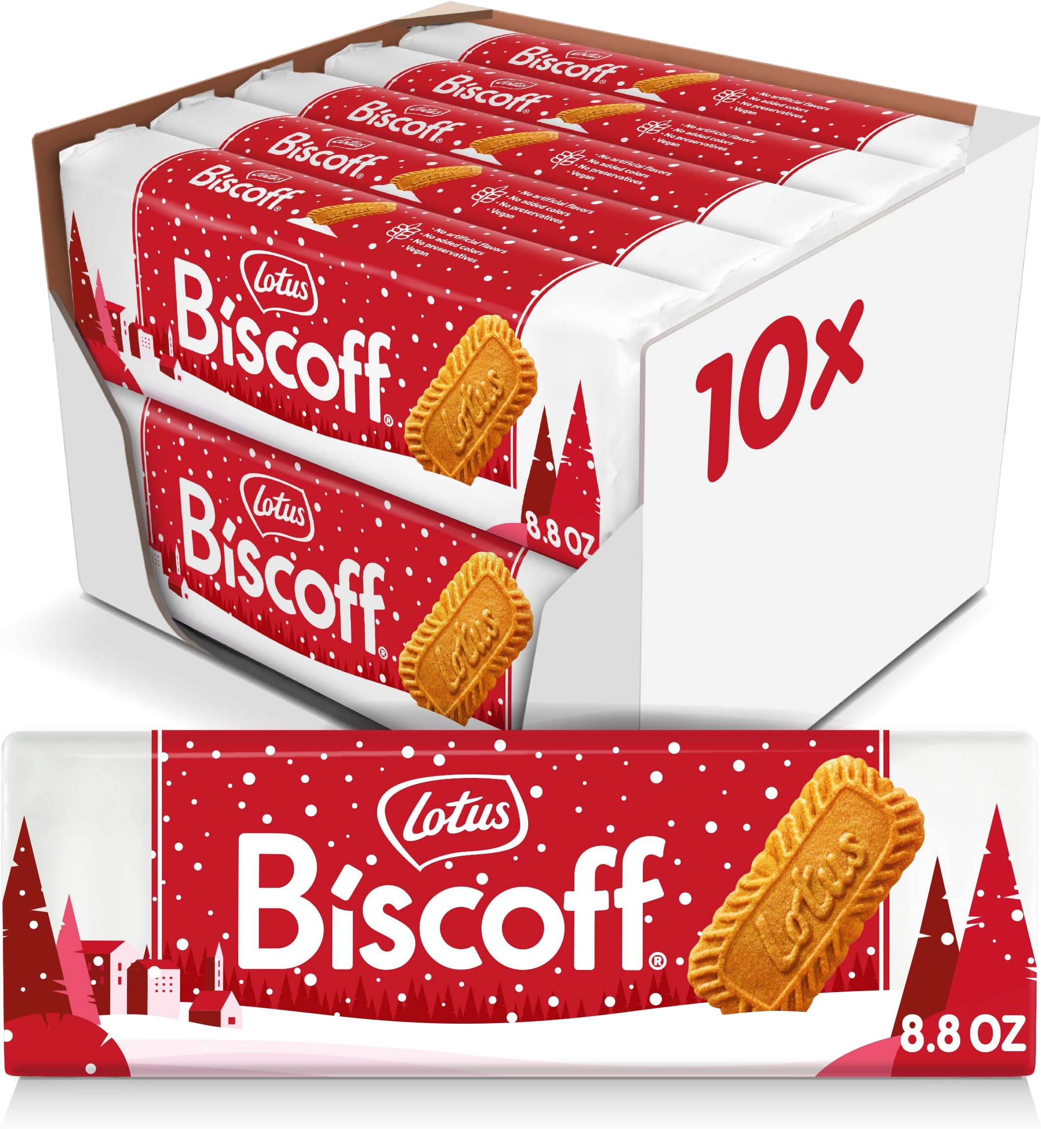 Amazon.com: Lotus Biscoff, Caramelized Biscuit Cookies, non GMO + Vegan ...