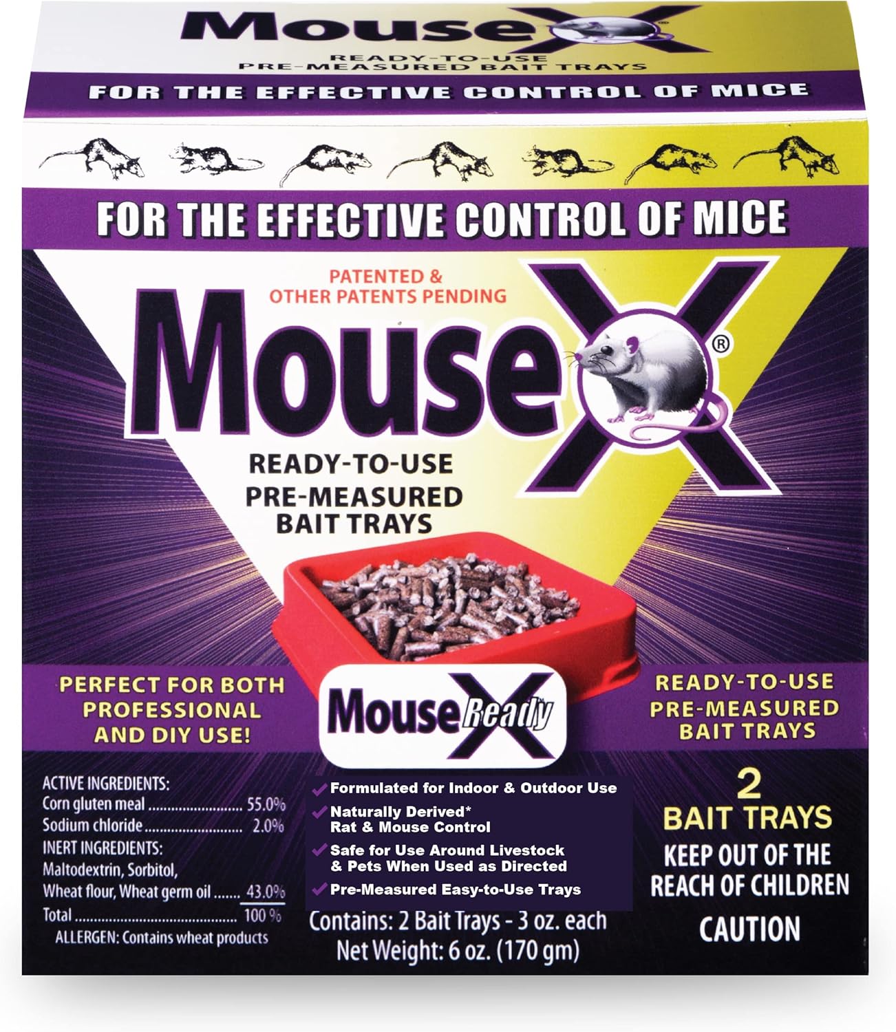 EcoClear Products MouseX 620107, Humane All-Natural Non-Toxic Mouse ...