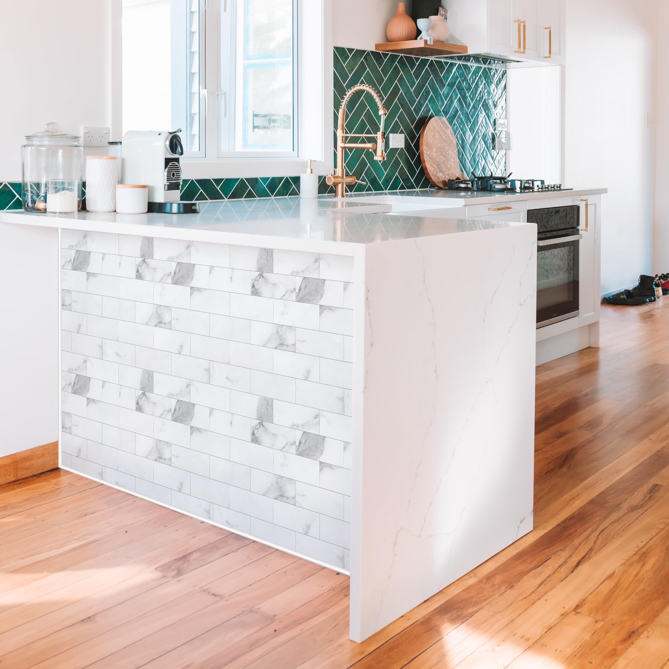 Snapklik.com : Yipscazo 20 Feet Peel And Stick Backsplash Trim,Flexible ...