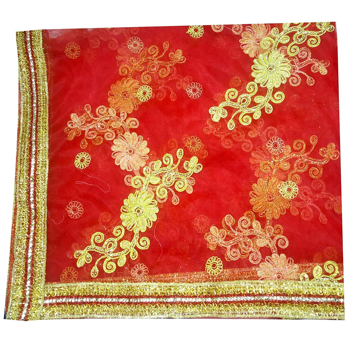 Buy Beautiful 2.5 Meter MATA Rani Chunri Chunni Phatka Latka for Mandir ...