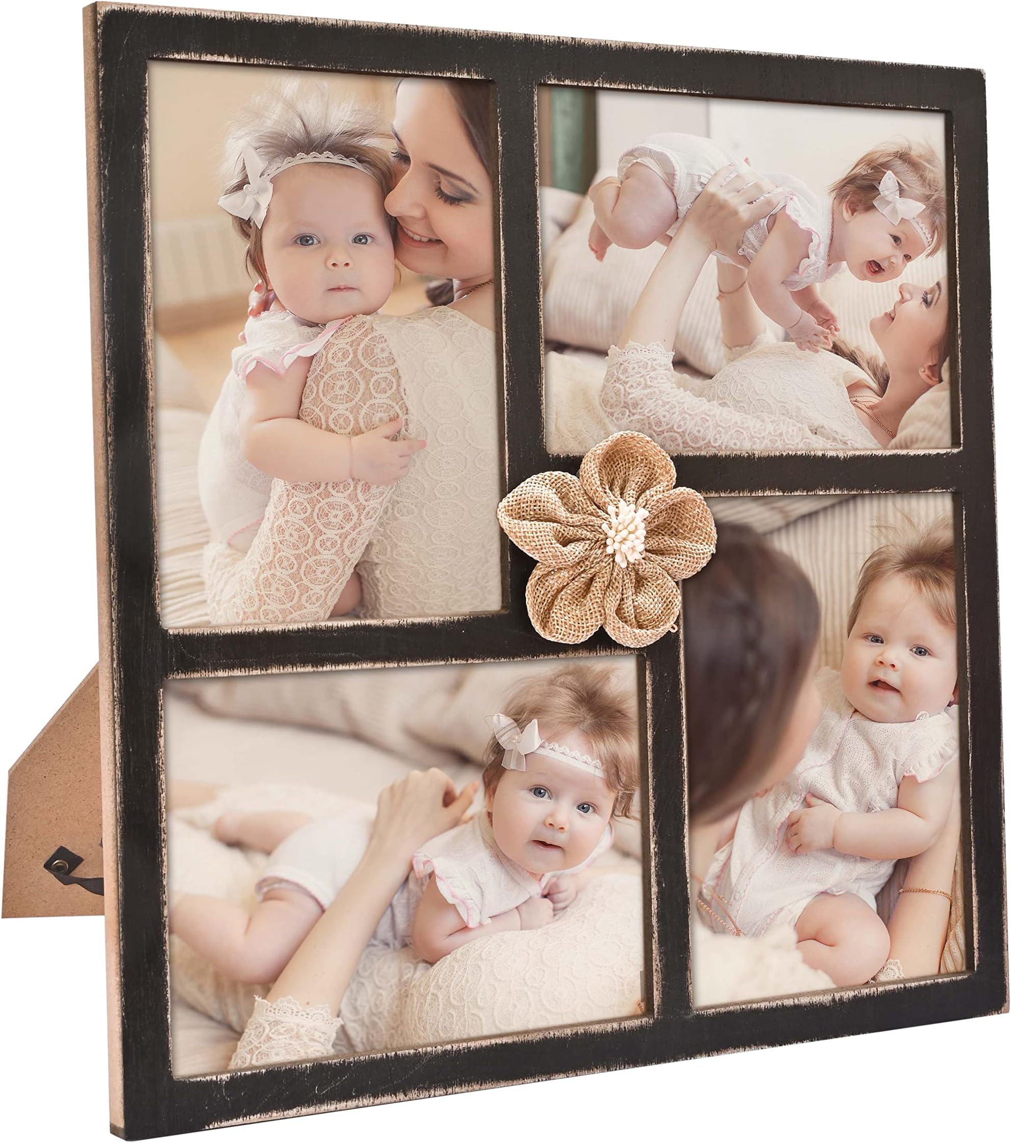 Amazon.com - Malden 4-Opening Matted Collage Frame, Displays Four 4x6 ...