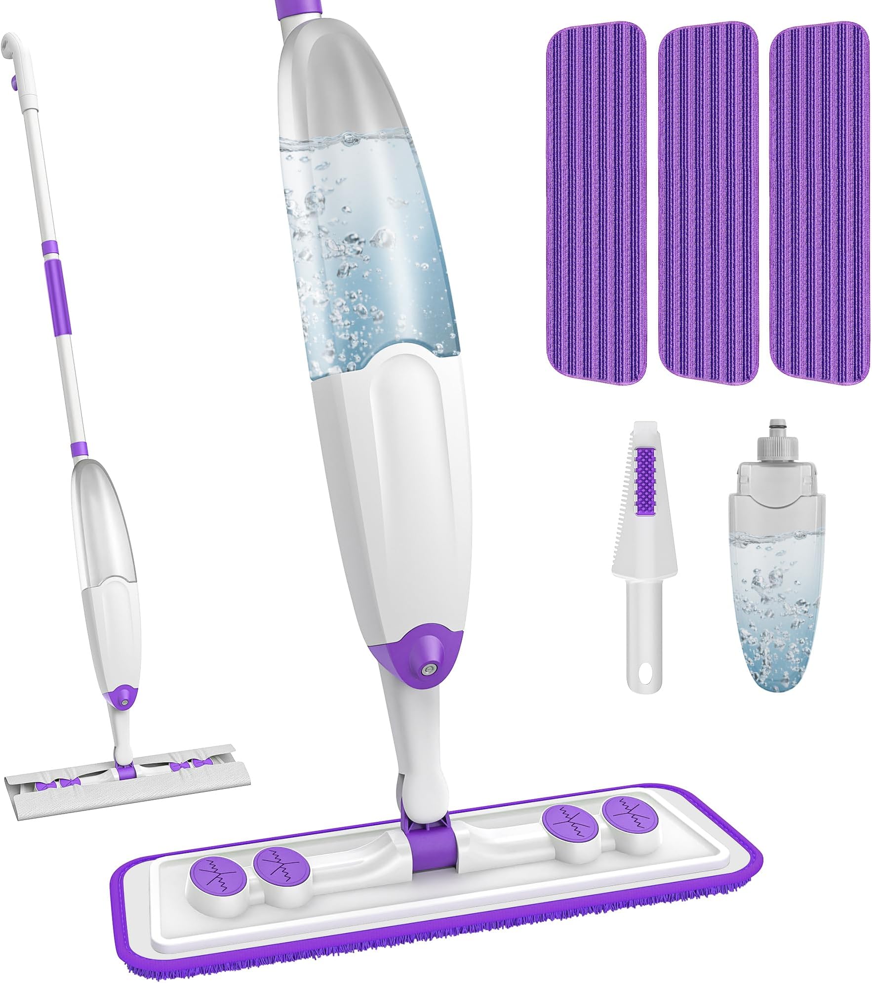 Amazon.com: Eyliden Spray Mops for Hardwood Tile Vinyl Floor Cleaning ...