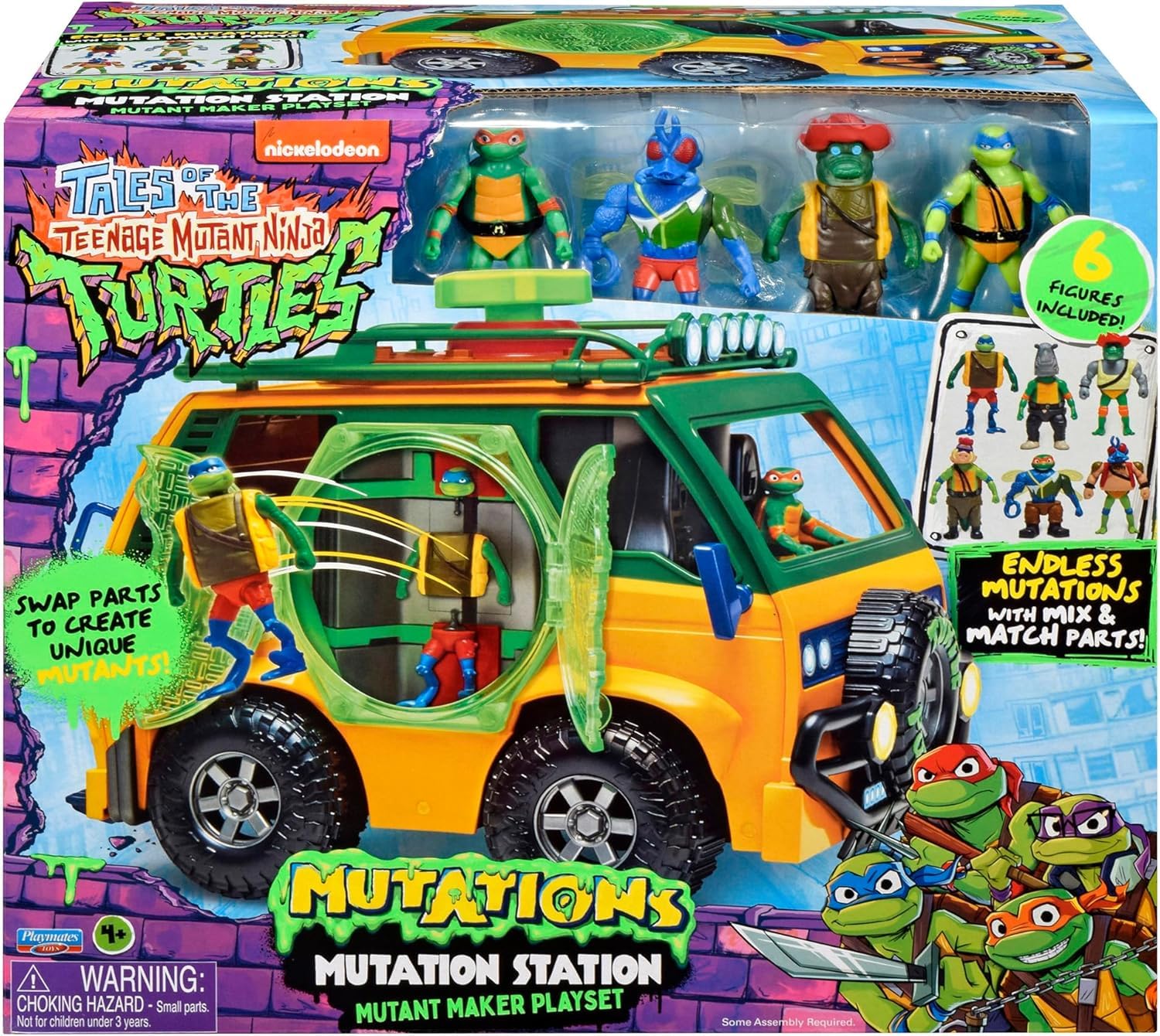 TMNT TV Mutation Station Playset w/6 Figures : Amazon.com.au: Toys & Games