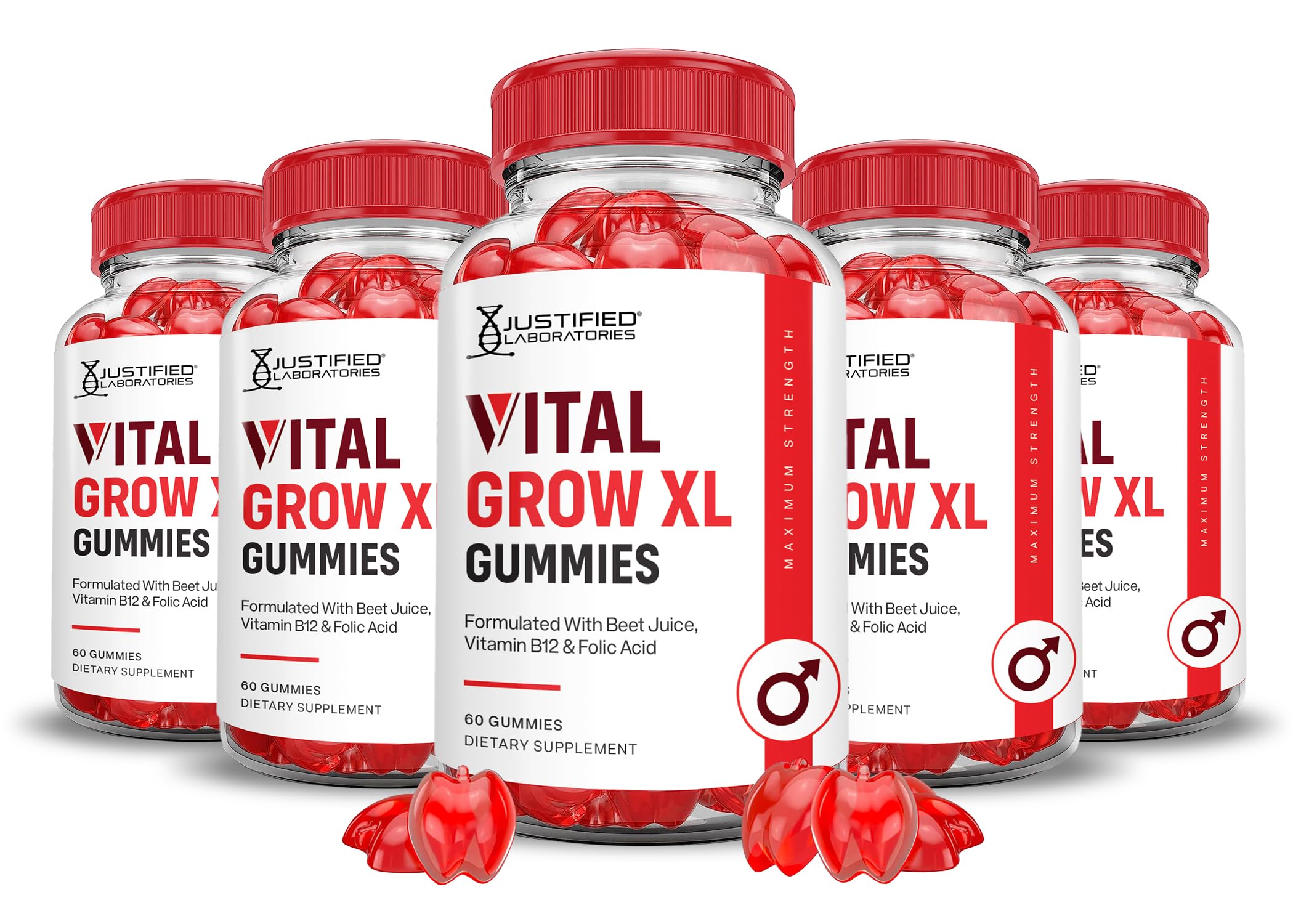 Amazon.com: (5 Pack) Vital Grow XL Performance Gummies 1000MG Advanced ...