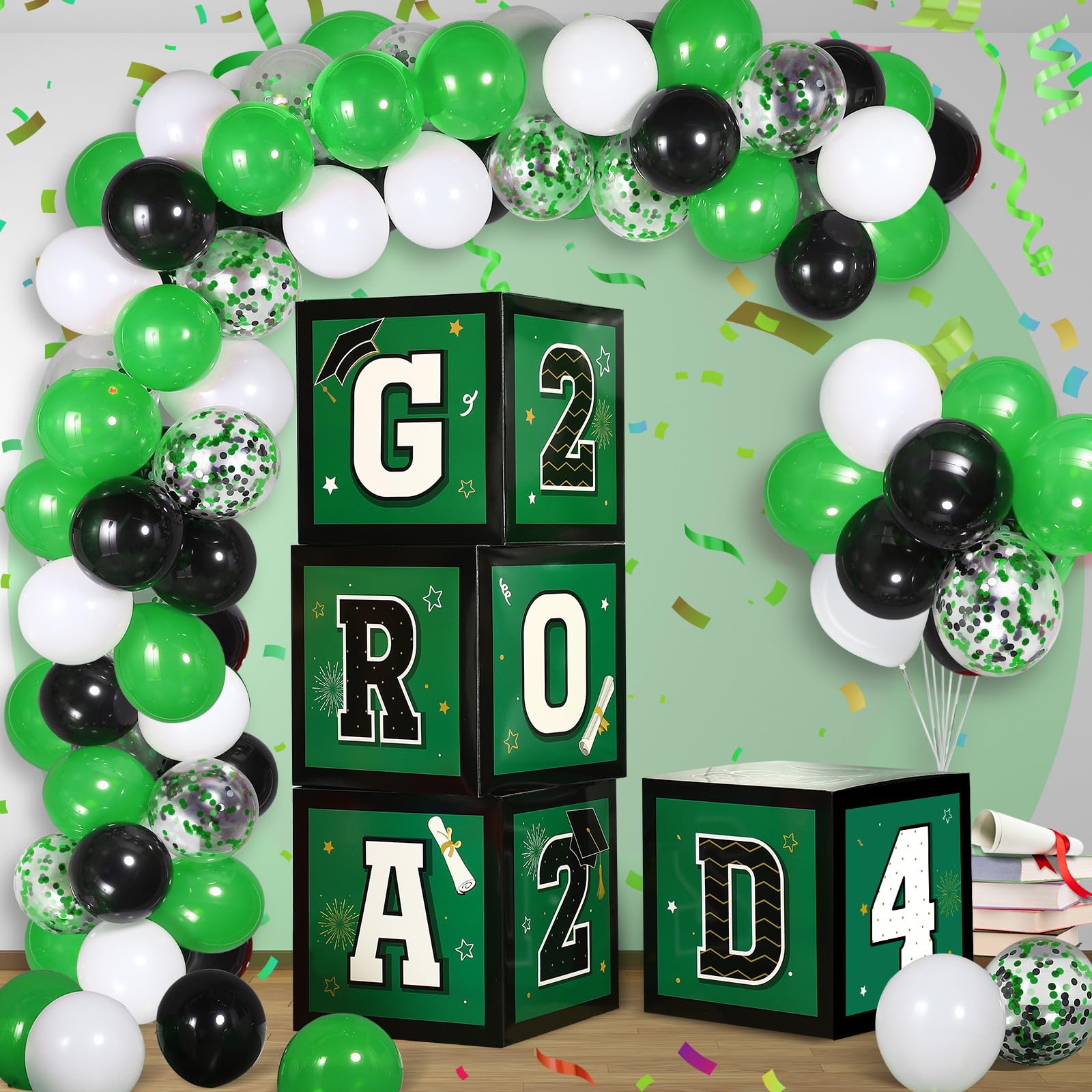 Snapklik.com : Jerify 63 Pieces Graduation Box Decorations 2024 Balloon ...