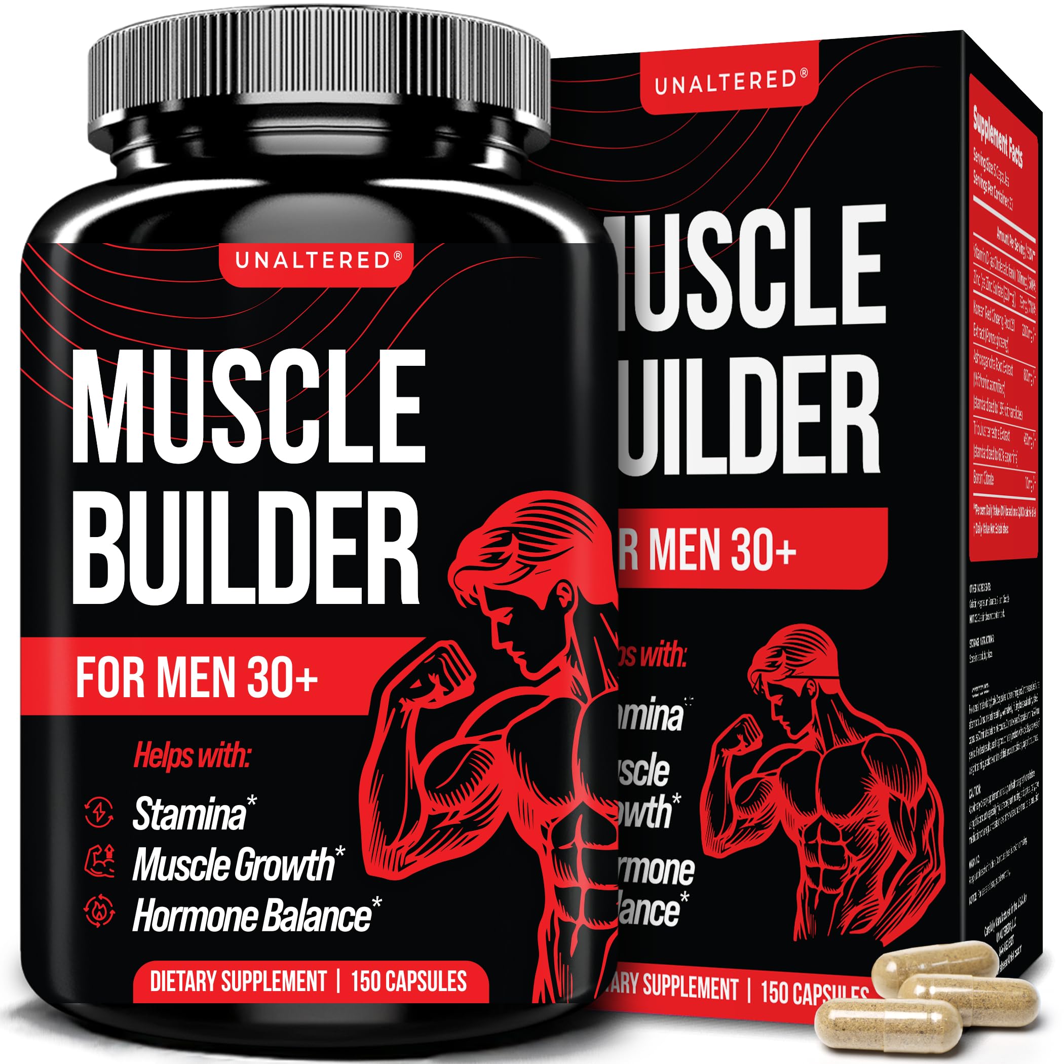 Buy Muscle Builder & Hormone Balance for Men - Boost Muscle, Strength ...