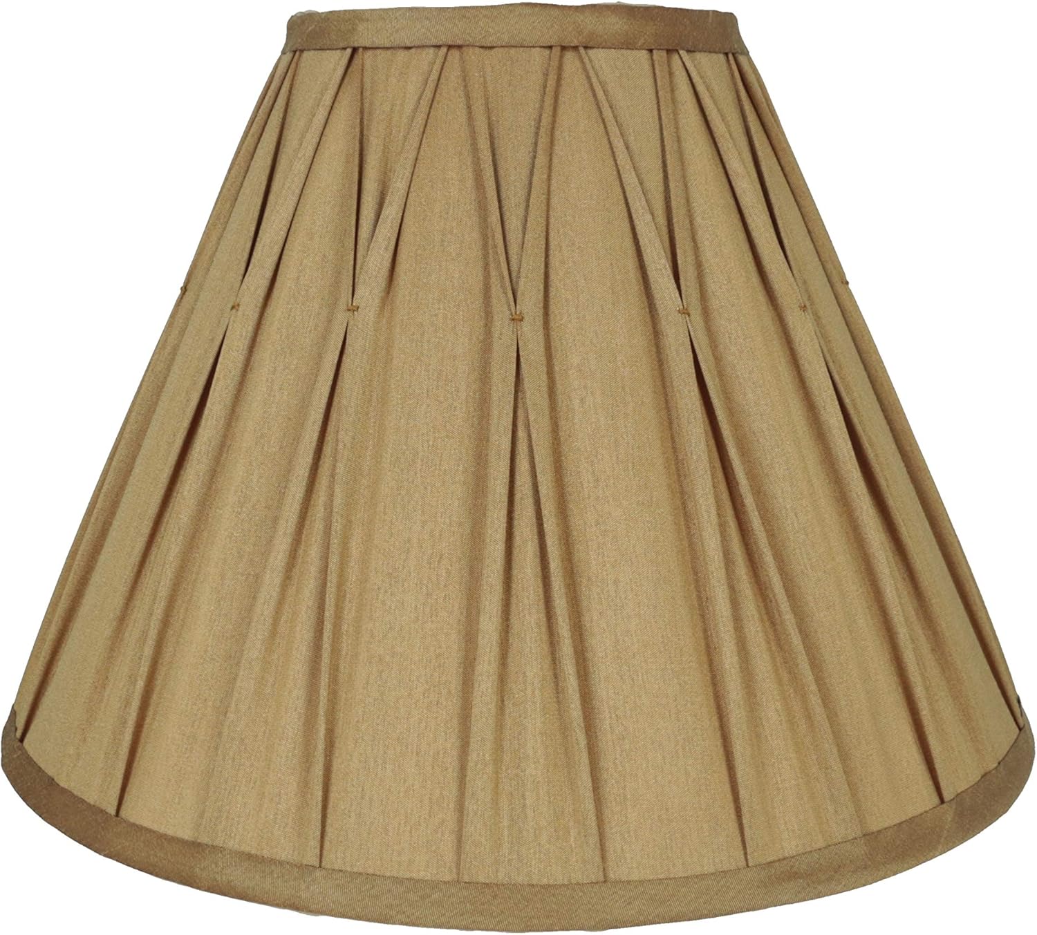 Urbanest Designer Pinch Pleat Faux Silk Softback Empire Lamp Shade, 5 ...