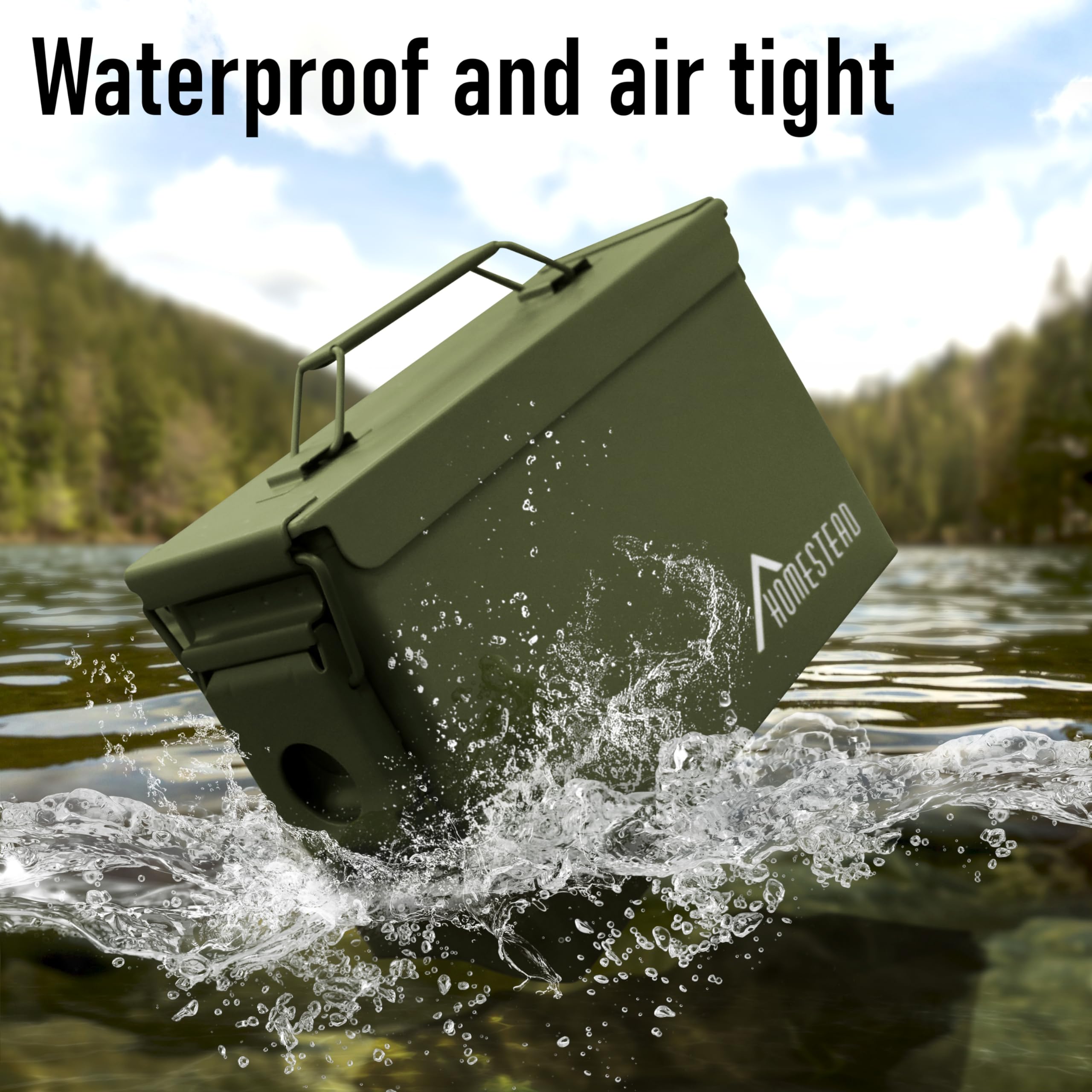 Snapklik.com : HOMESTEAD 30 Cal Metal Ammo Can - New Steel M2A1 ...