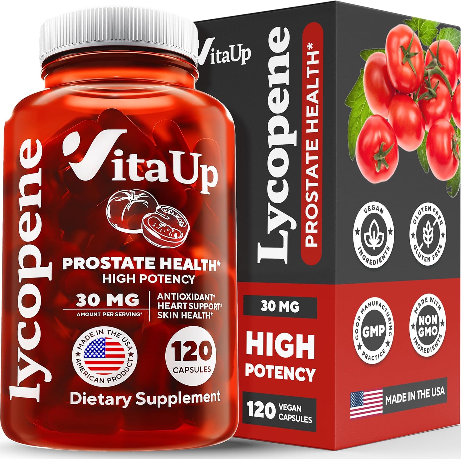 Amazon.com: VitaUp Lycopene Supplement - USA Made Lycopene 30mg ...