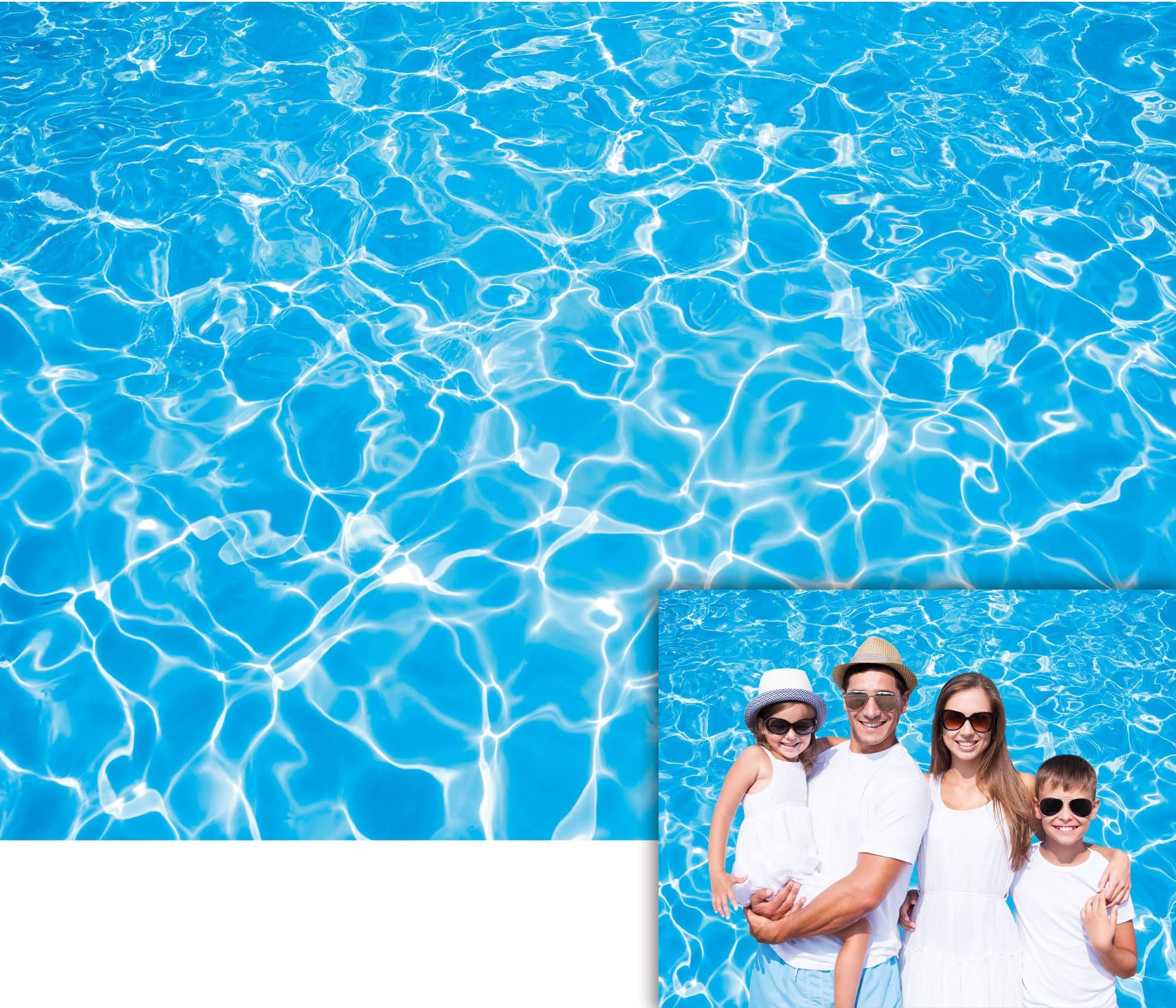 Amazon.com : BELECO 7x5ft Fabric Swimming Pool Backdrop for Photography ...
