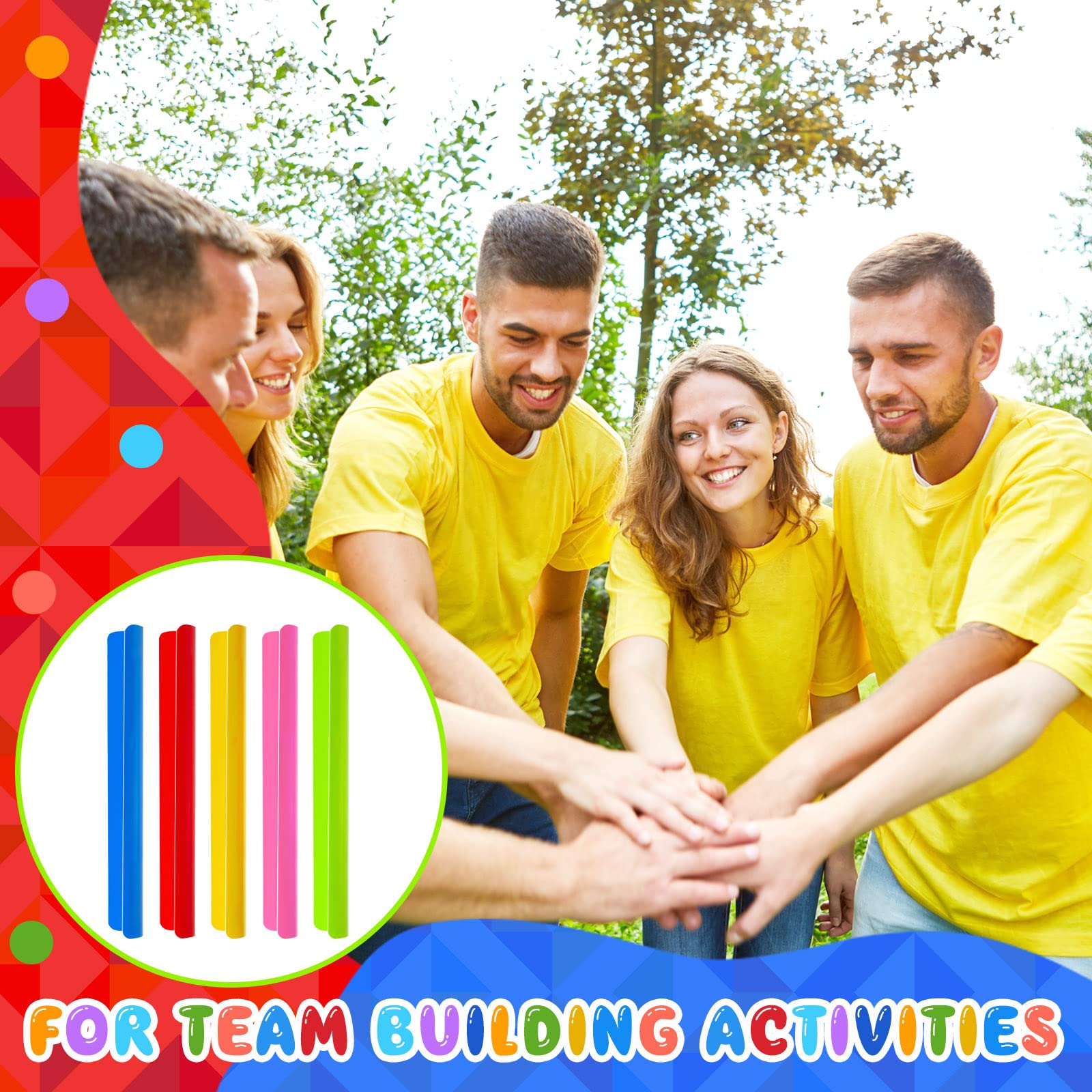 Snapklik.com : 2 Sets Team Building Activities Pipeline Kit Group Games ...
