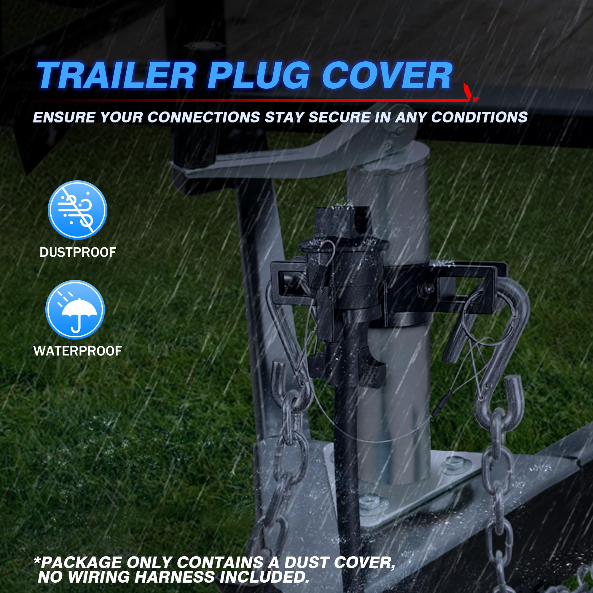 7 Pin Trailer Plug Holder MICTUNING 8ft Trailer Cord 7 Way Plug Inline ...