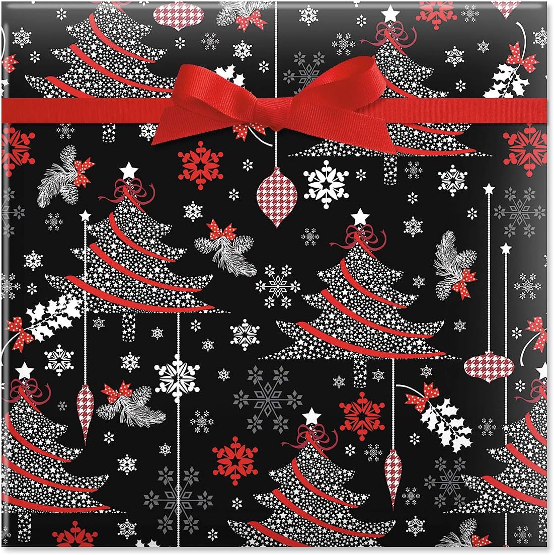 Amazon.com: Current Decked Out Décor Christmas Rolled Wrapping Paper ...