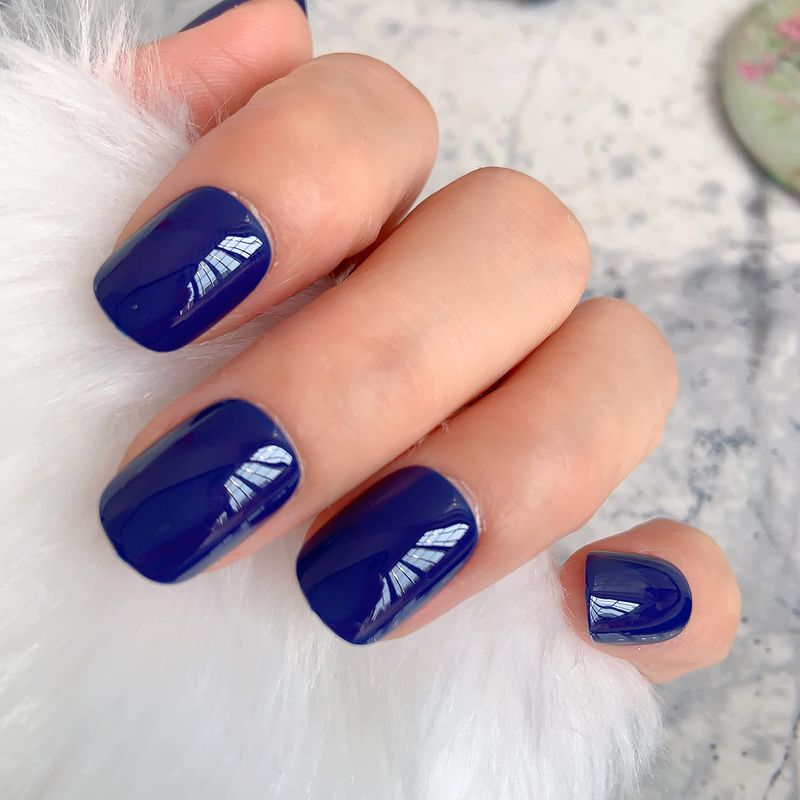 Royal Blue Nail Designs For Prom